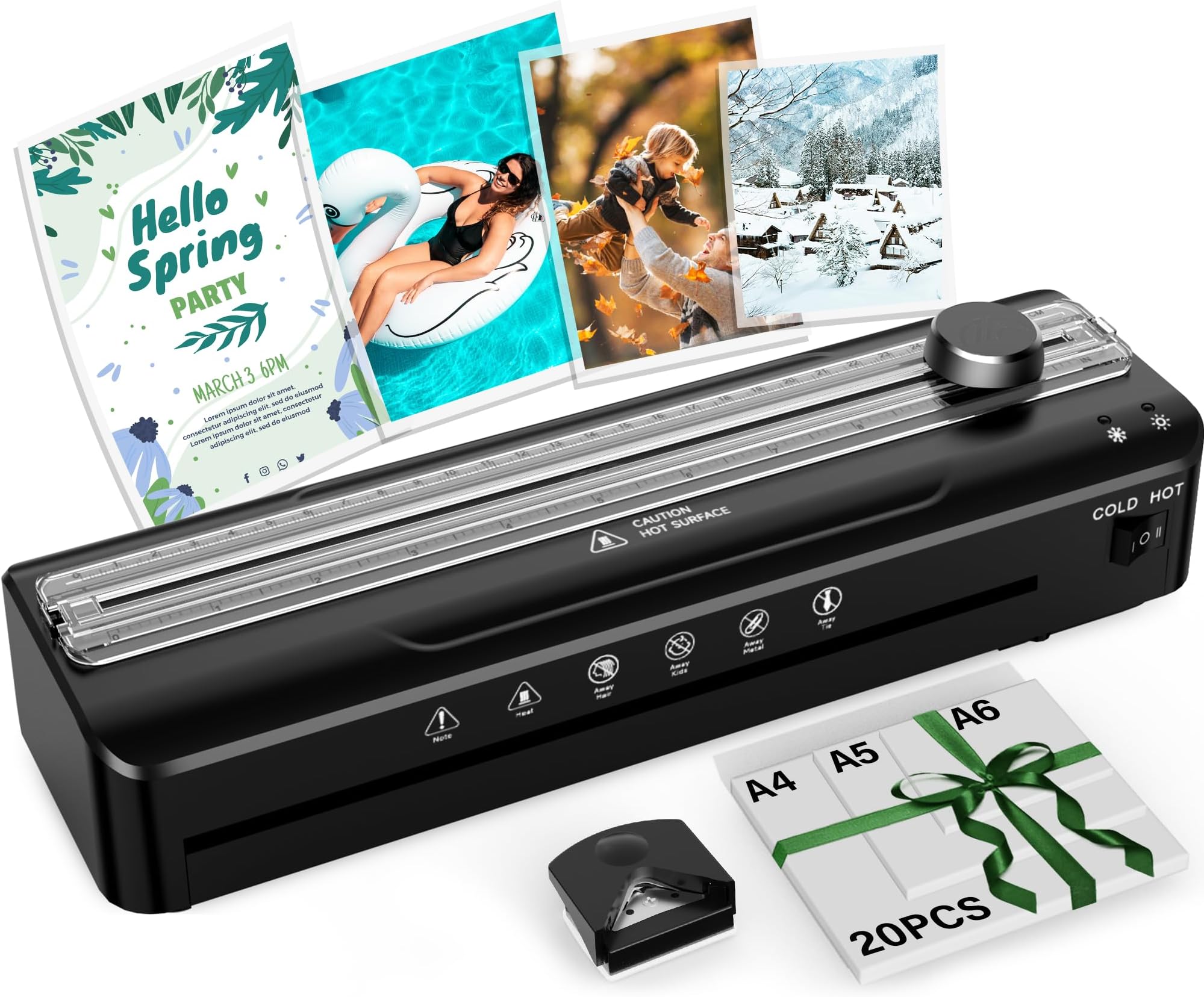 Amazon.com : Laminator Machine A4 Laminators - 9 Inch Thermal Cold ...