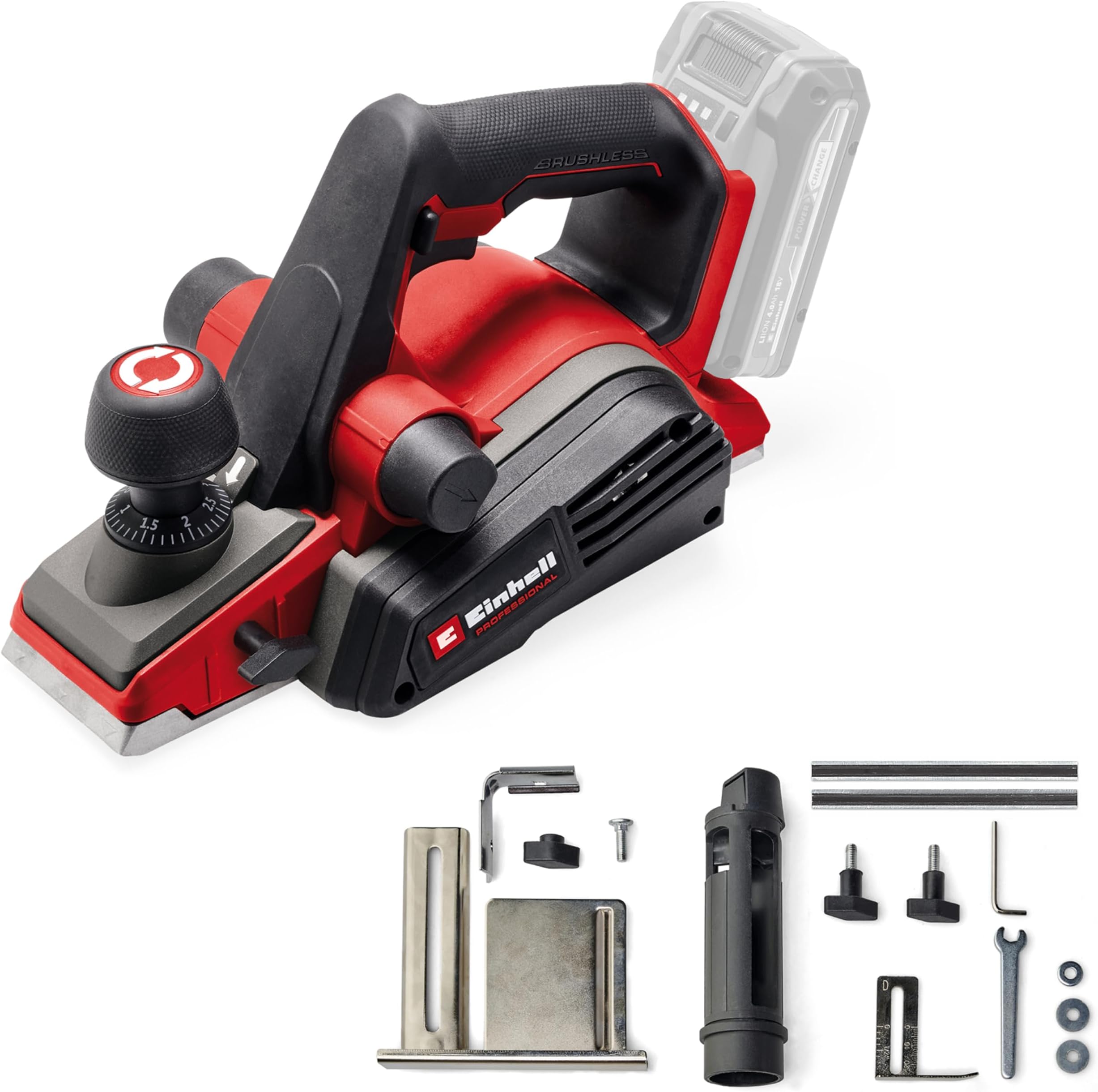 Einhell Professional Power X-Change Cordless Planer - 18V Brushless ...