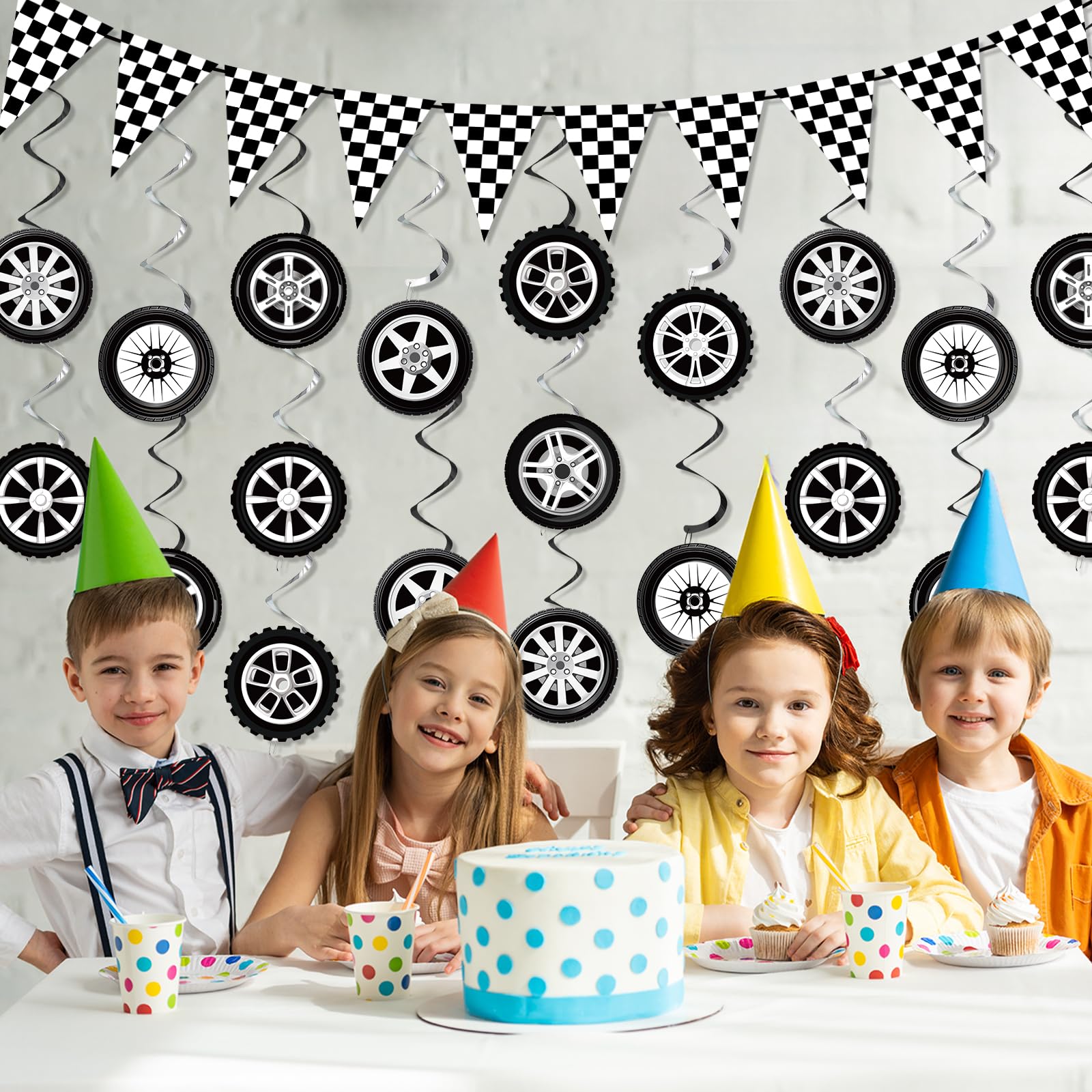 Custom 7x5ft Race Car 1st Birthday Backdrop Fast One Red Race Car ...