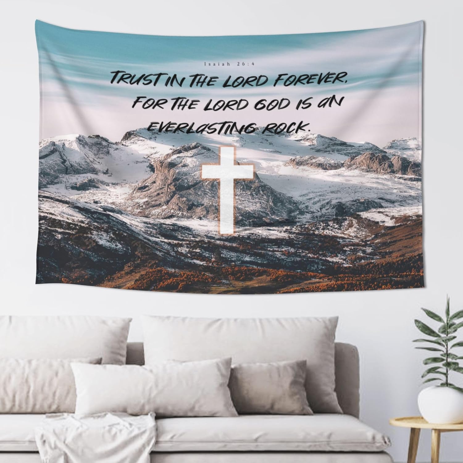Amazon.com: VIVACITE Christian Wall Tapestry for Bedroom - Aesthetic ...