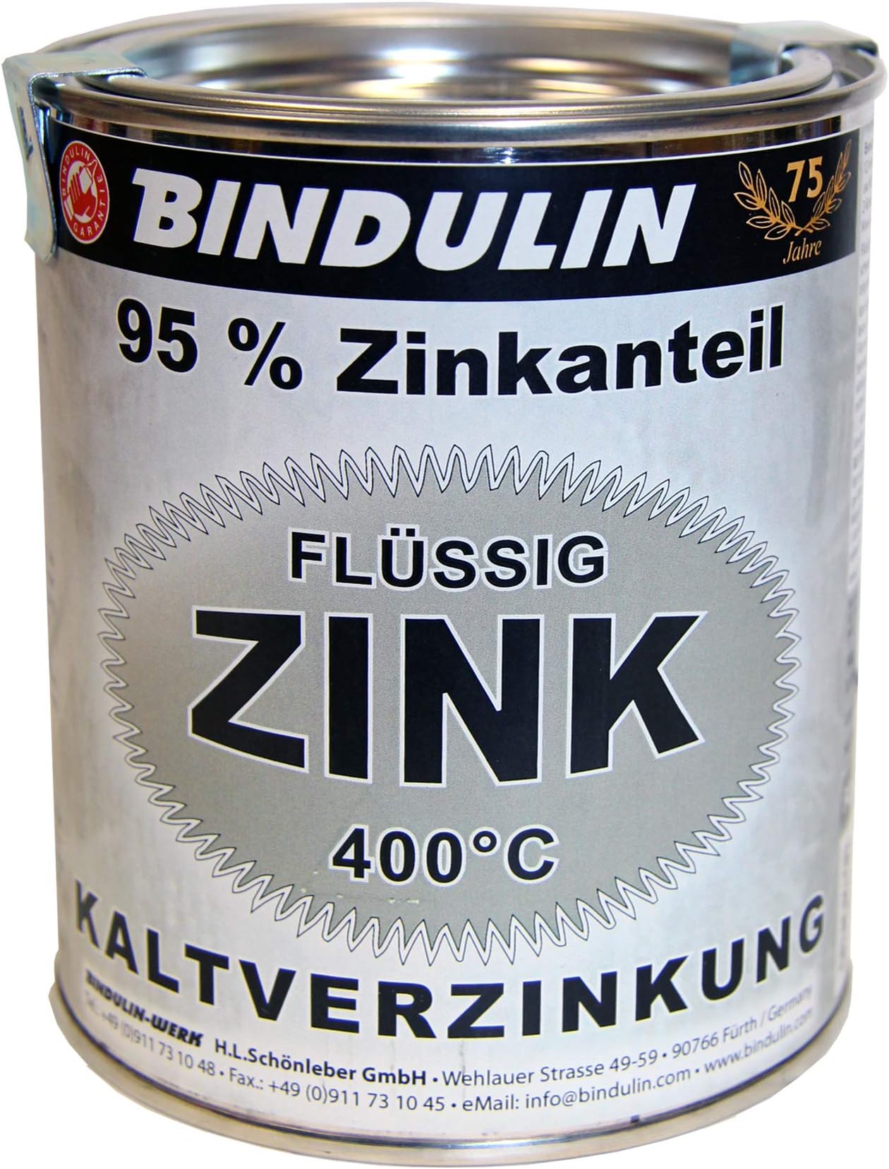 Flüssig Zink 750 ml Dose von Bindulin für Kaltverzinkung für alle Metalle zum Kaltverzinken auf ...