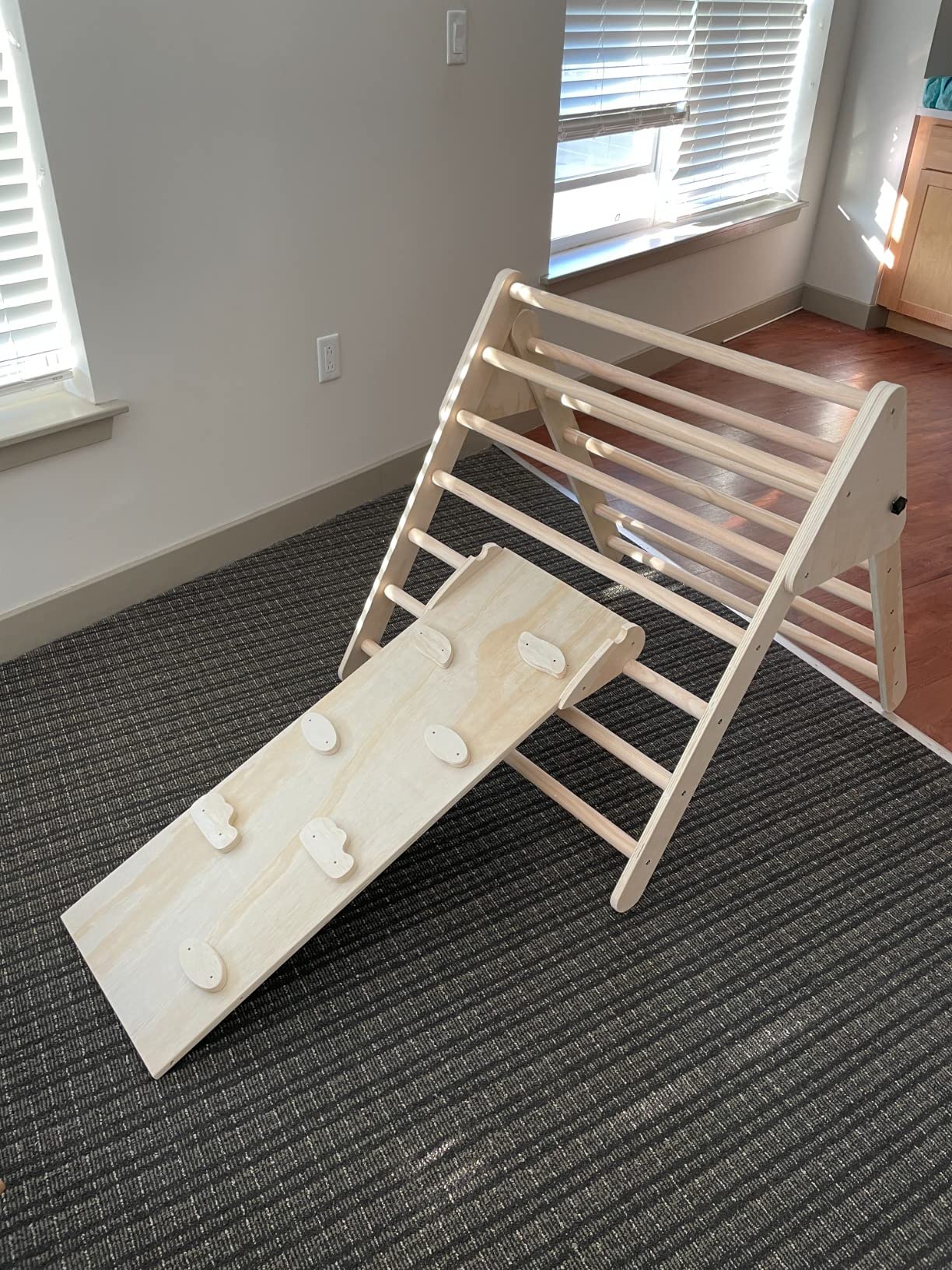 Amazon.com: Baoniu Foldable Climbing Triangle Ladder Toys with Ramp for ...