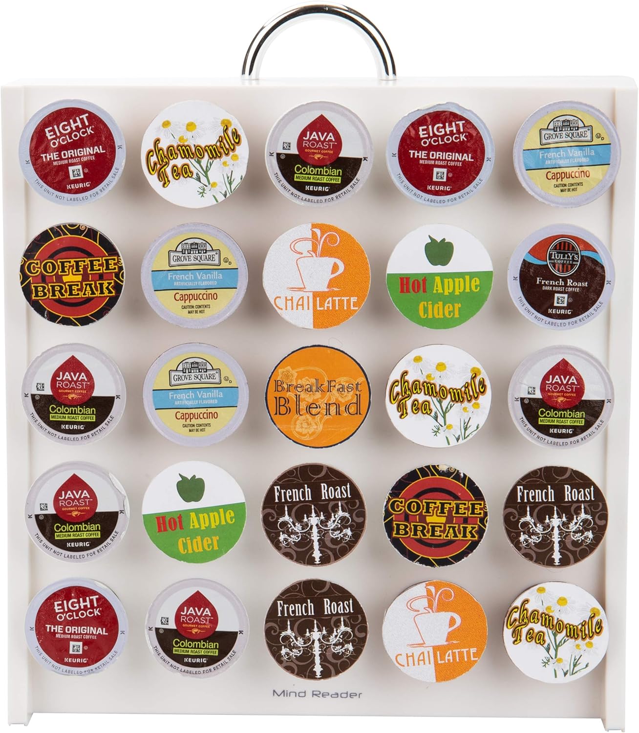 Amazon.com: Mind Reader Coffee Pod Storage Wall, Storage Cabinet for 50 ...