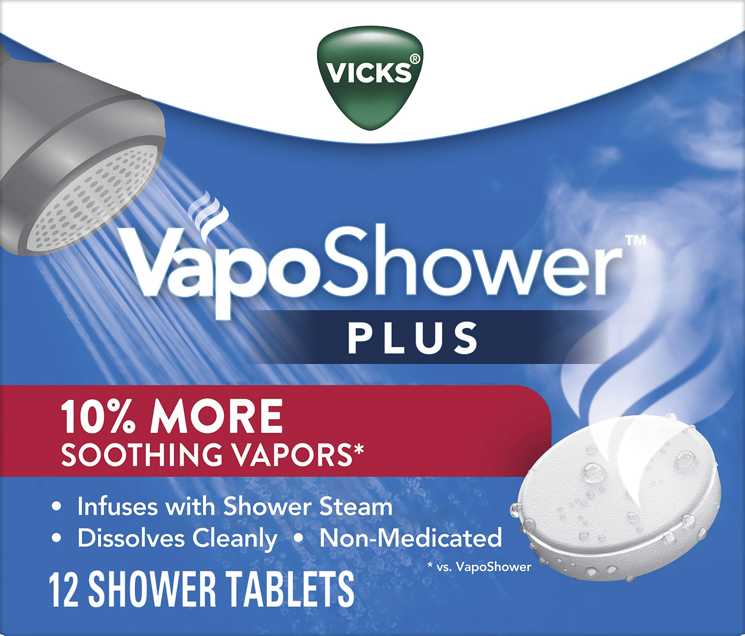 Amazon.com: Vicks, VapoShower Plus, Shower Steamers, Eucalyptus Shower ...