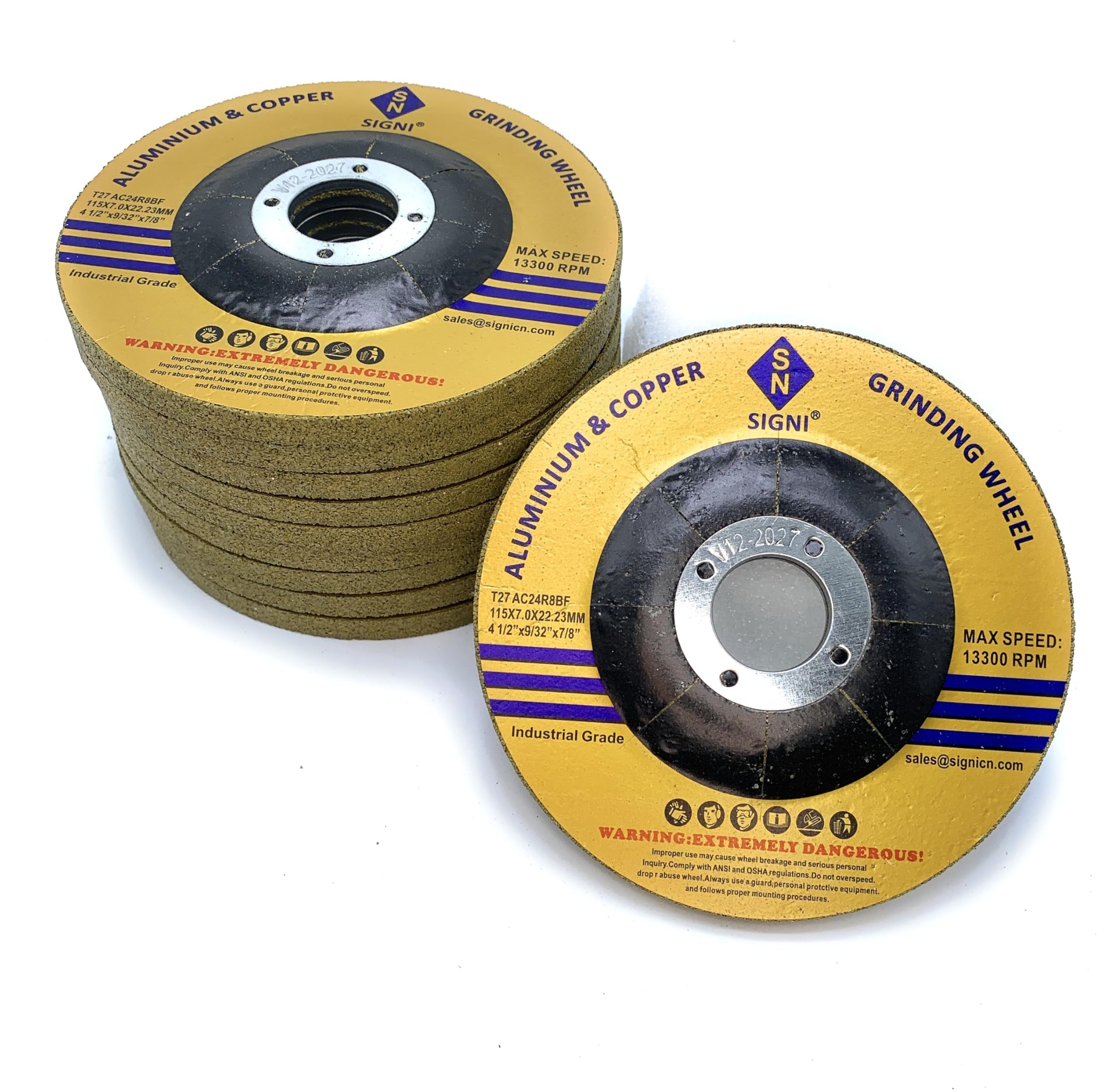 Snapklik.com : Signi Aluminum Grinding Wheel 4 1/2 For Aluminum Copper ...