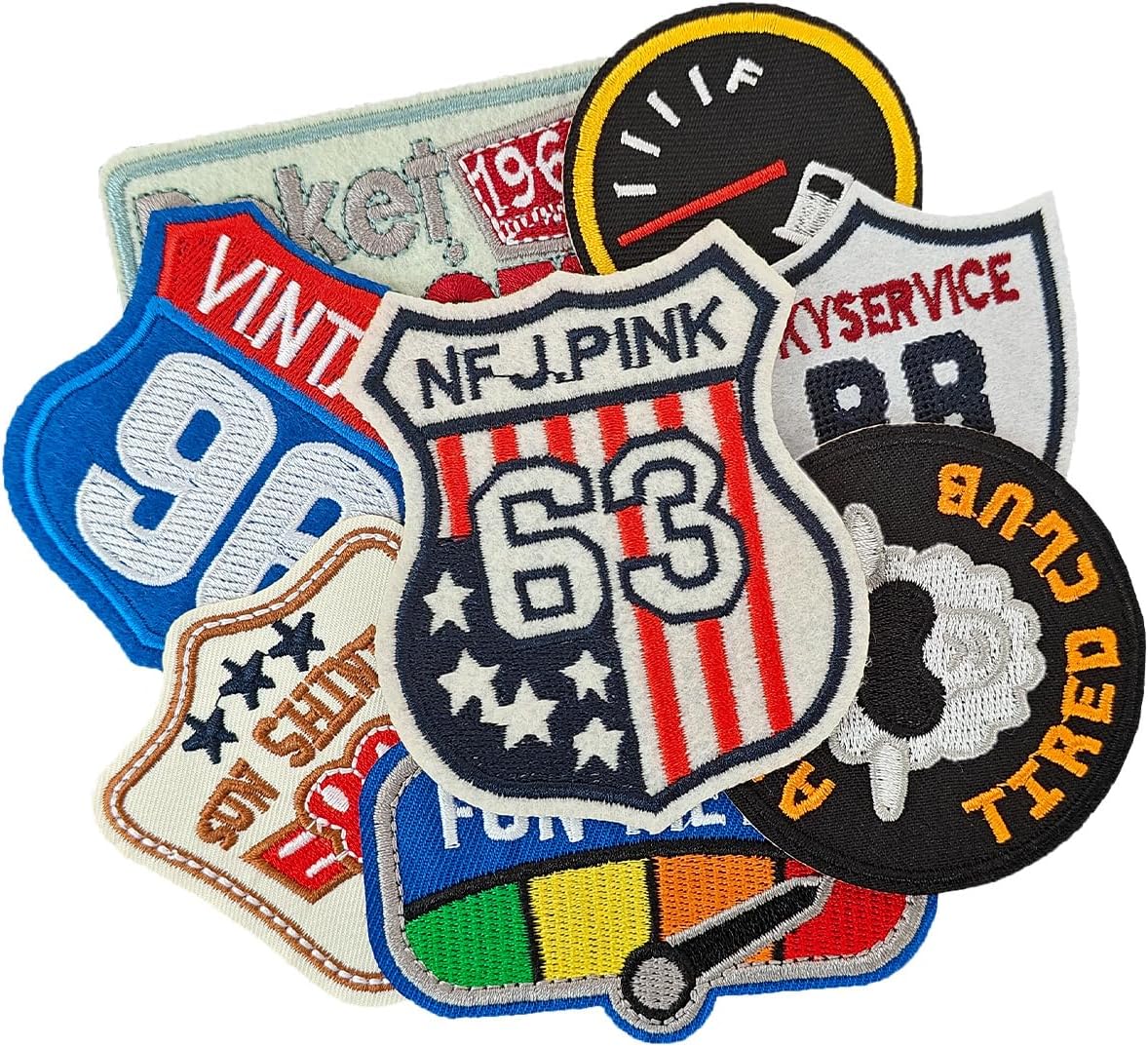Amazon.com: Lmuwecno Road Club Patches, Decorative Repair Patch ...