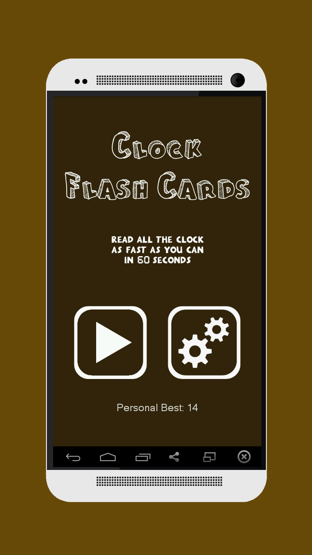 Clock Flash Cards - App on Amazon Appstore