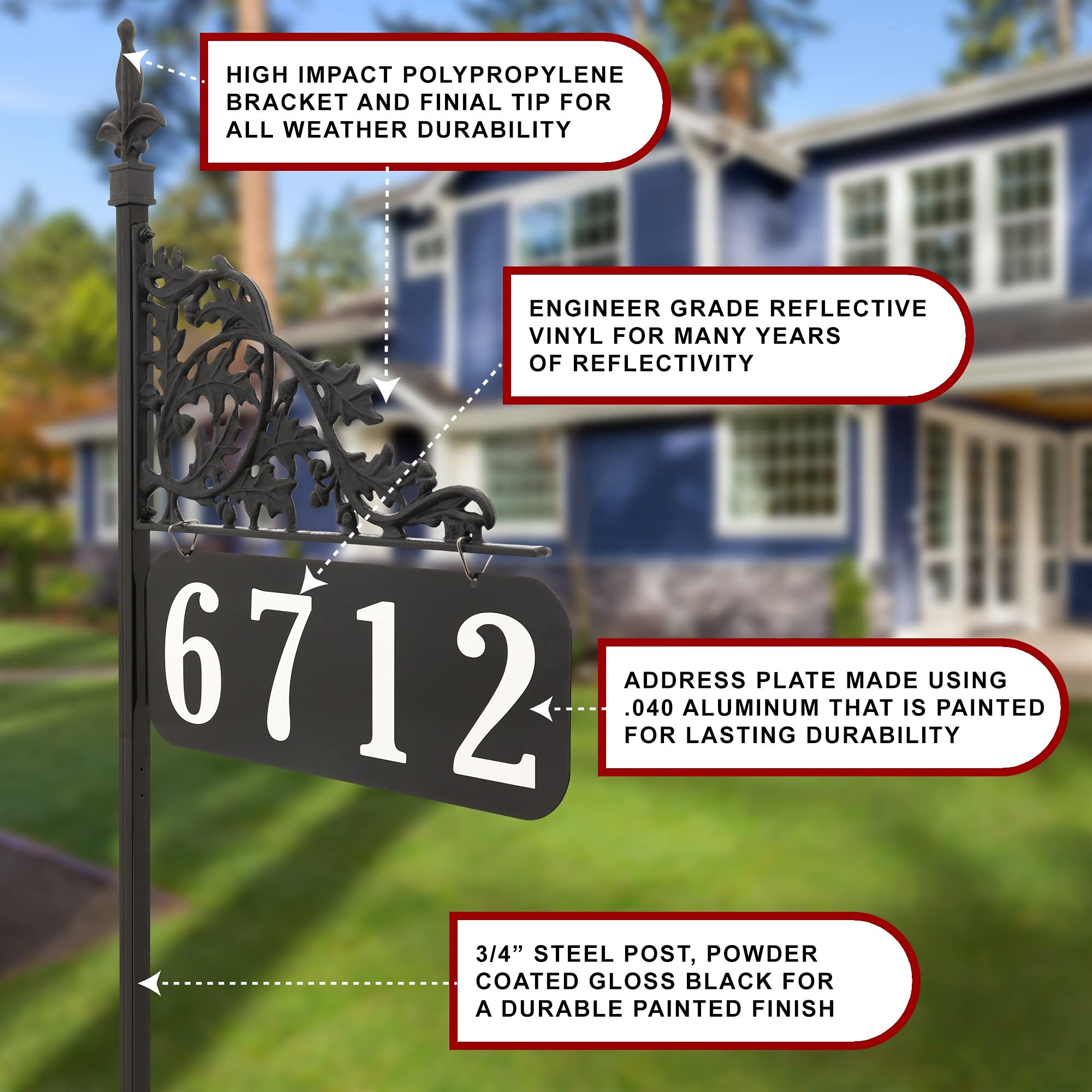 Reflective Address Signs For Yard
