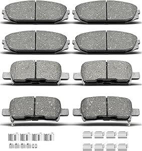 Amazon.com: D793 D865 8pcs Ceramic Front Rear Brake Pads With Clips Fit For 2001-2002 For Acura ...
