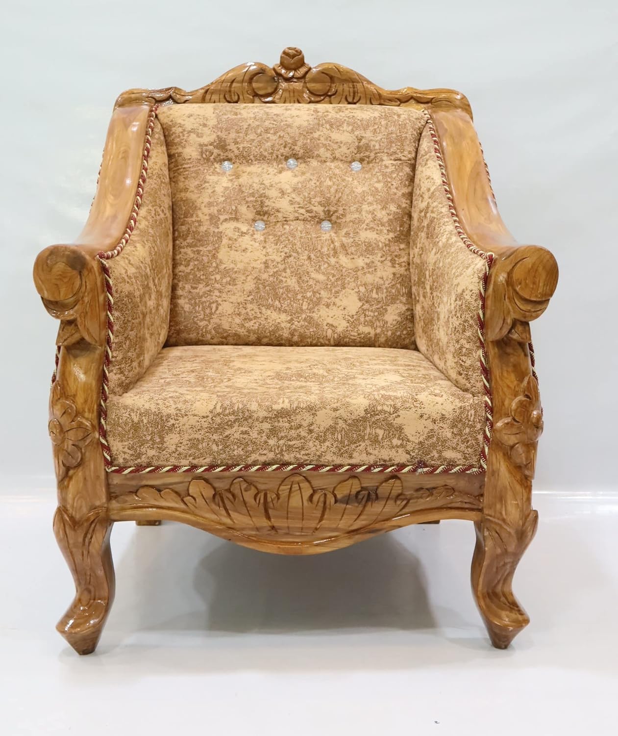 Raja Sofa Single Seater - Teak Wood : Amazon.in: Home & Kitchen