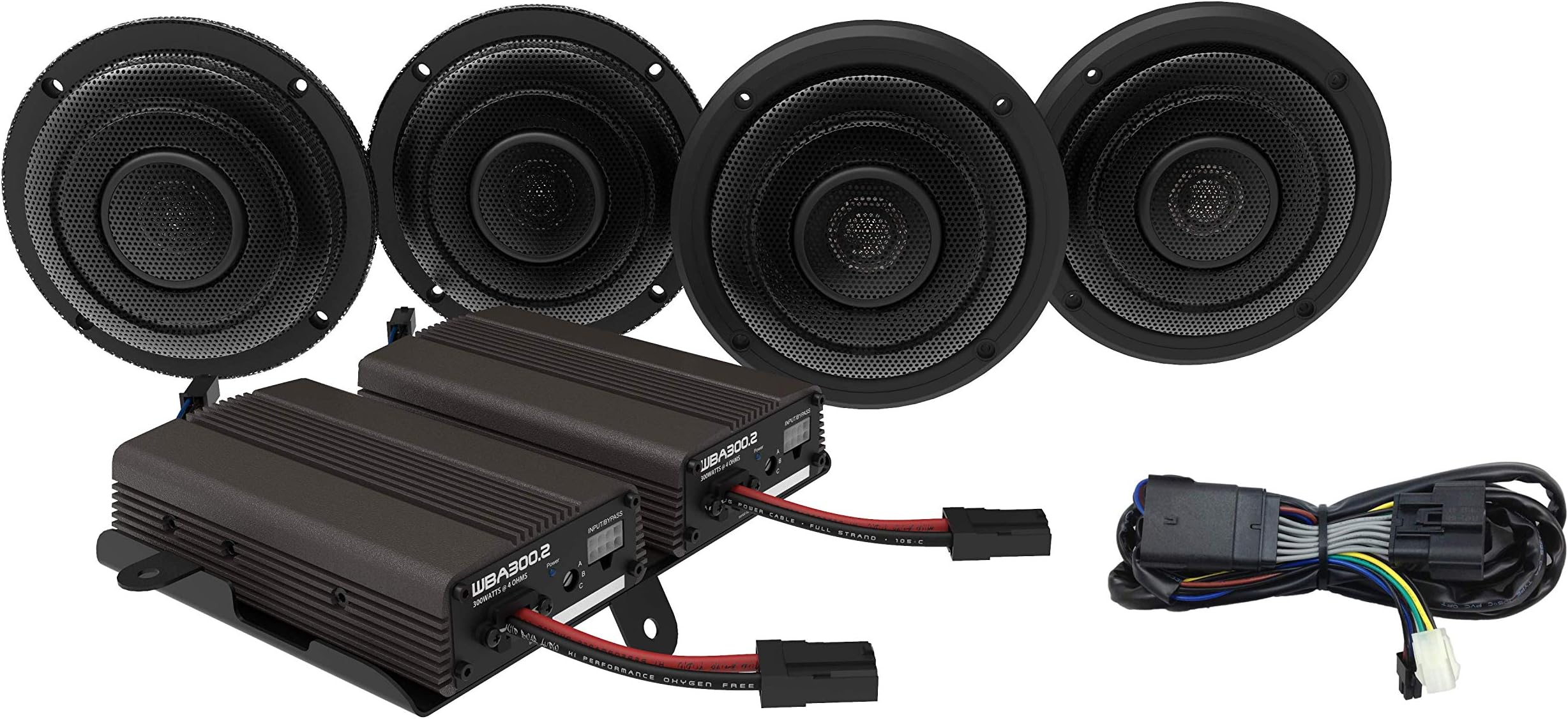 Amazon.com: Hogtunes QC Ultra 4-RM with 300 Watts RMS Amplifier, 6.5 ...