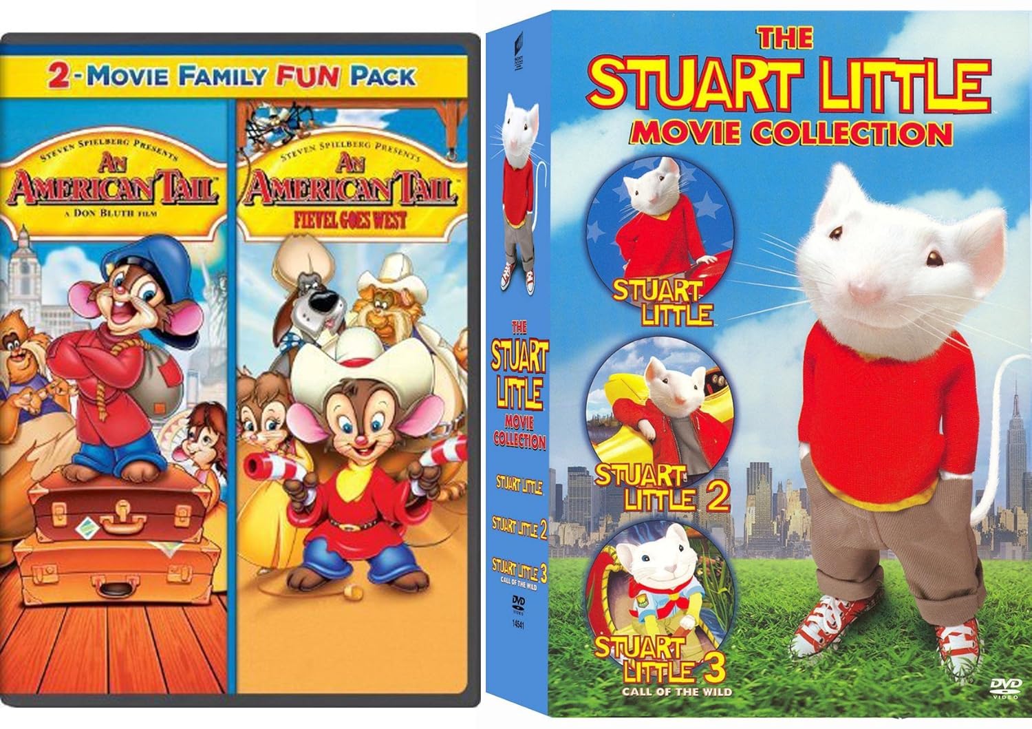 Amazon.com: Pint-Sized Brave Mice Box Set Stuart & Fievel Family ...