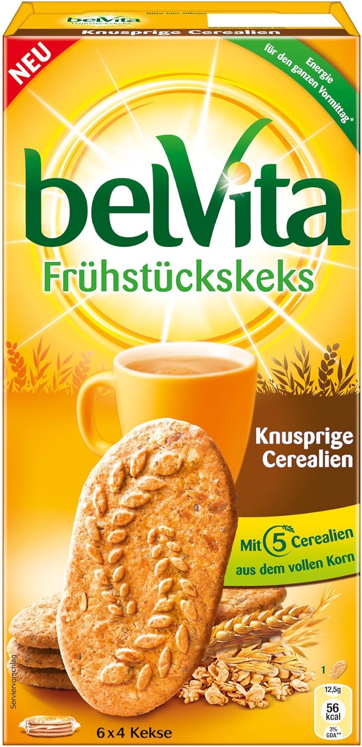Biscuits Petit-Déjeuner BelVita, Céréales Croustillantes, 24 Biscuits ...