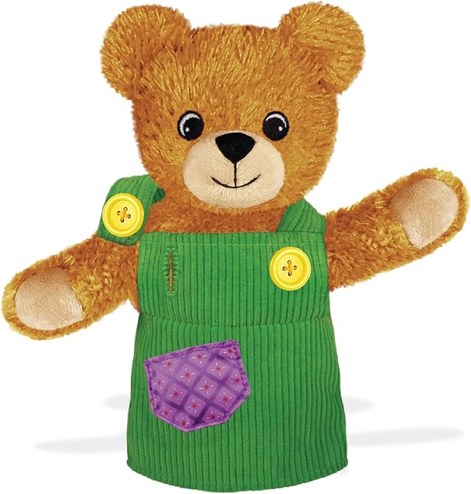 Amazon.com: YOTTOY Corduroy Bear Collection | Hand Puppet Soft Plush ...