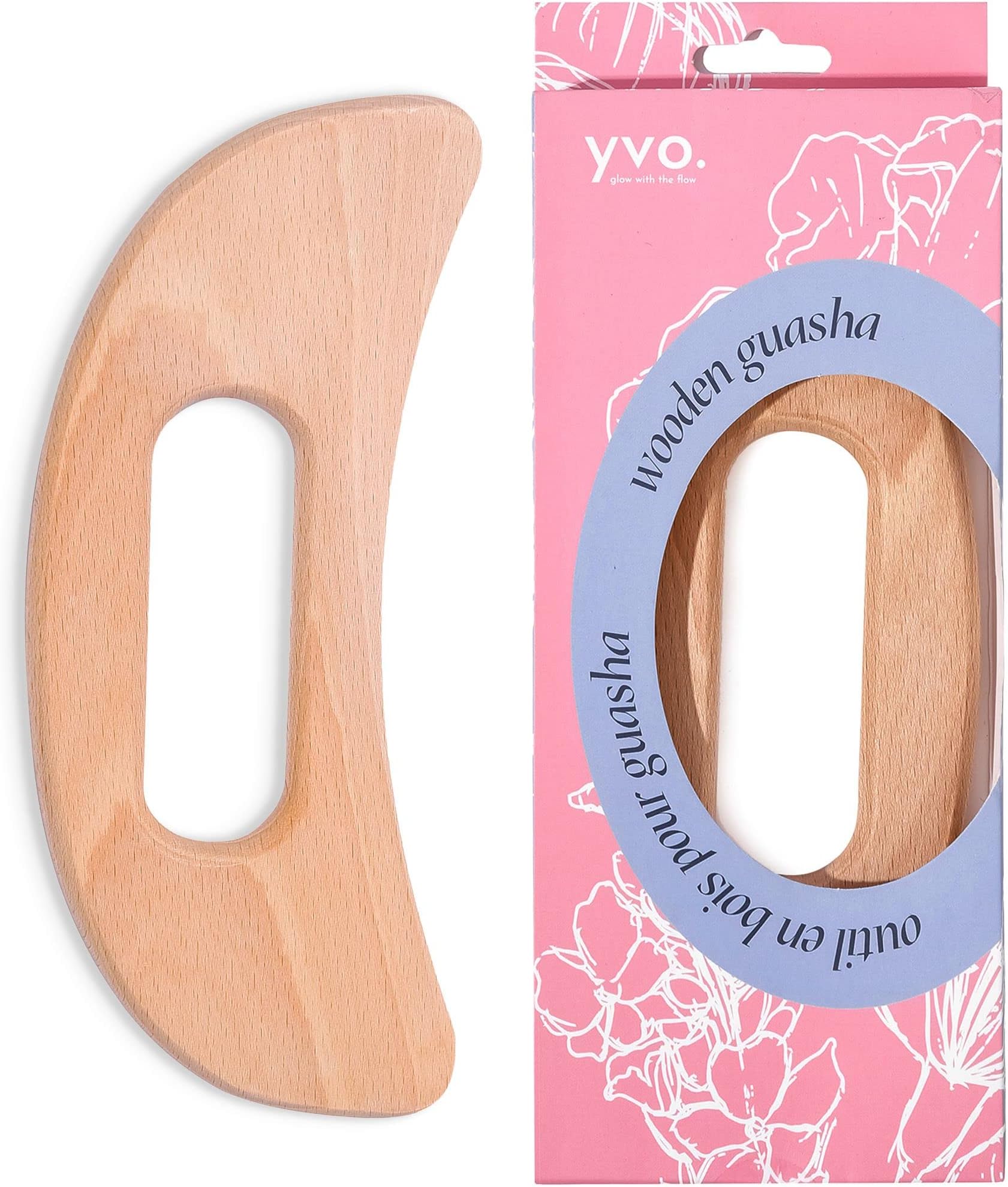Amazon.com: Yvo Wooden Gua Sha Massage Tools Lymphatic Drainage Tool ...