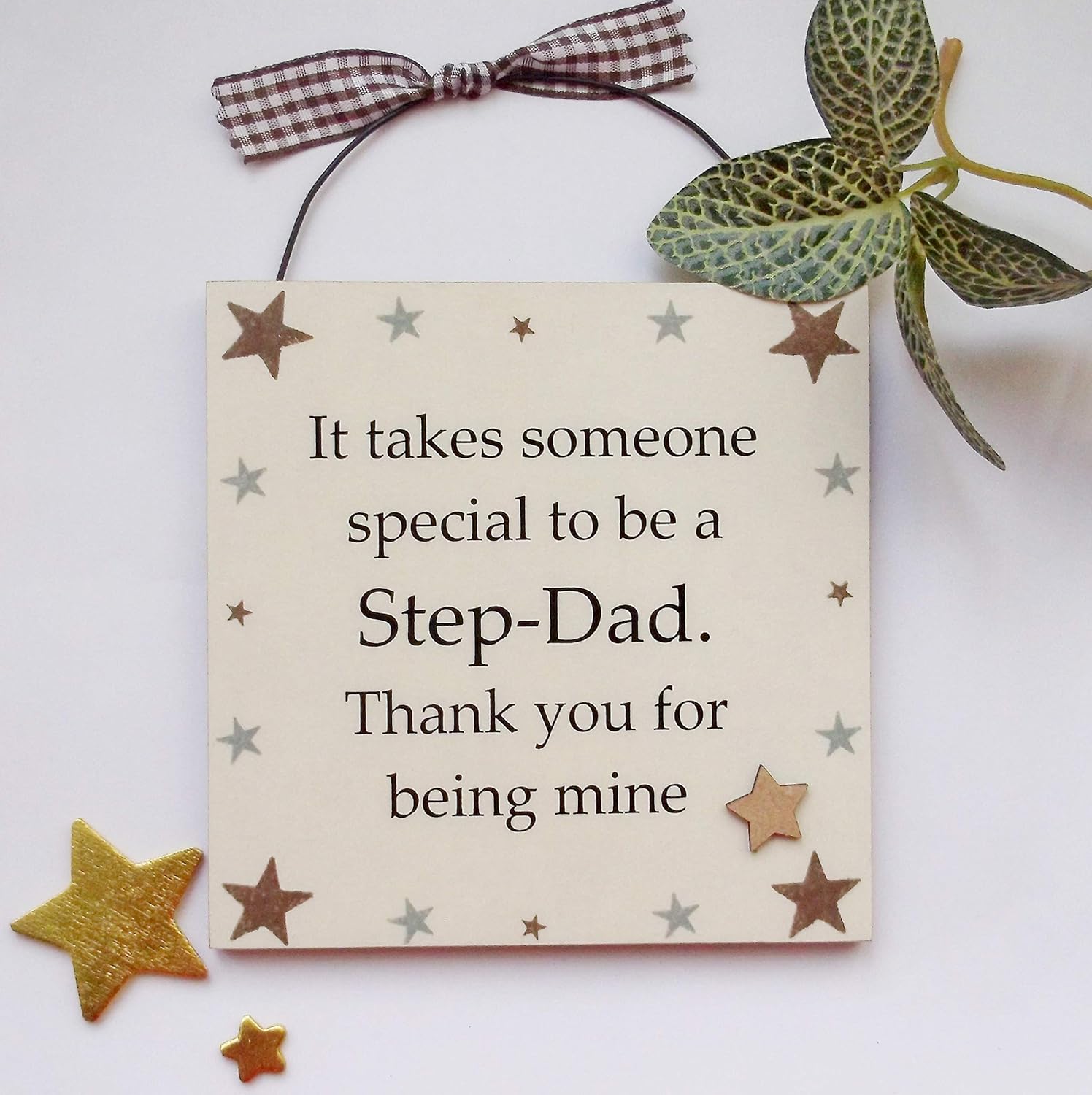 Step-Dad keepsake Wooden Plaque – BigaMart