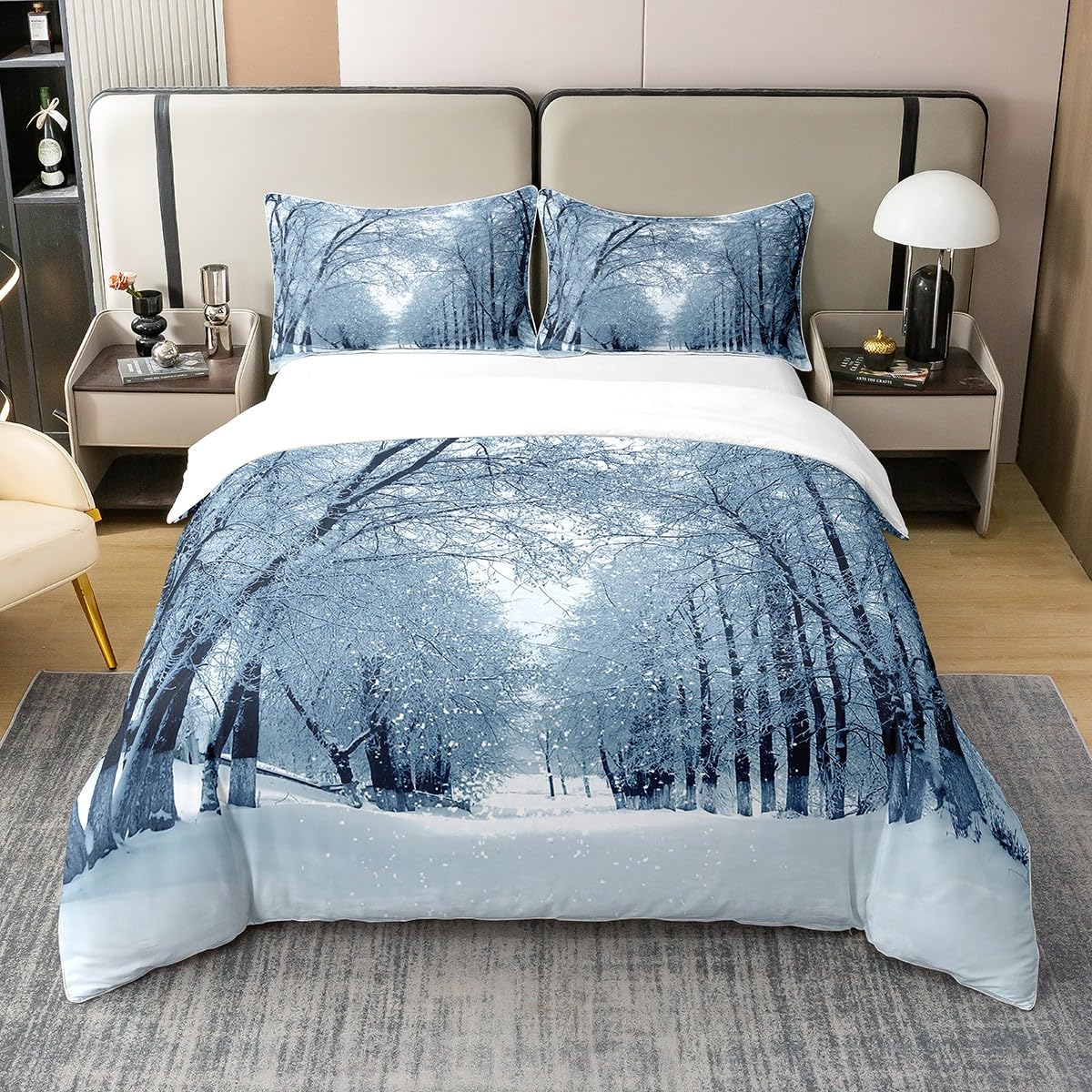 Amazon.com: Erosebridal 100% Natural Cotton Winter Duvet Cover Queen ...