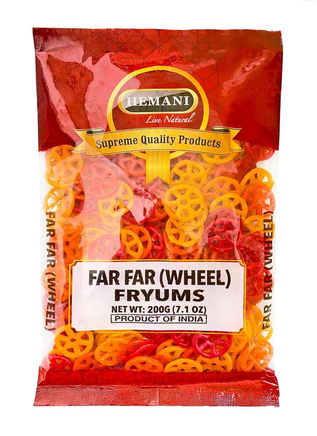 HEMANI Far Far Fryum Wheel - 7.1 OZ - Puffed Snack - Nepal | Ubuy