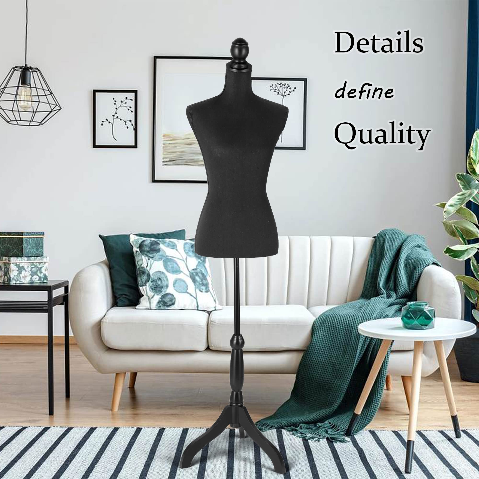 HOMBOUR Female Mannequin Body, Sewing Mannequin Torso, 52-67 Inch ...