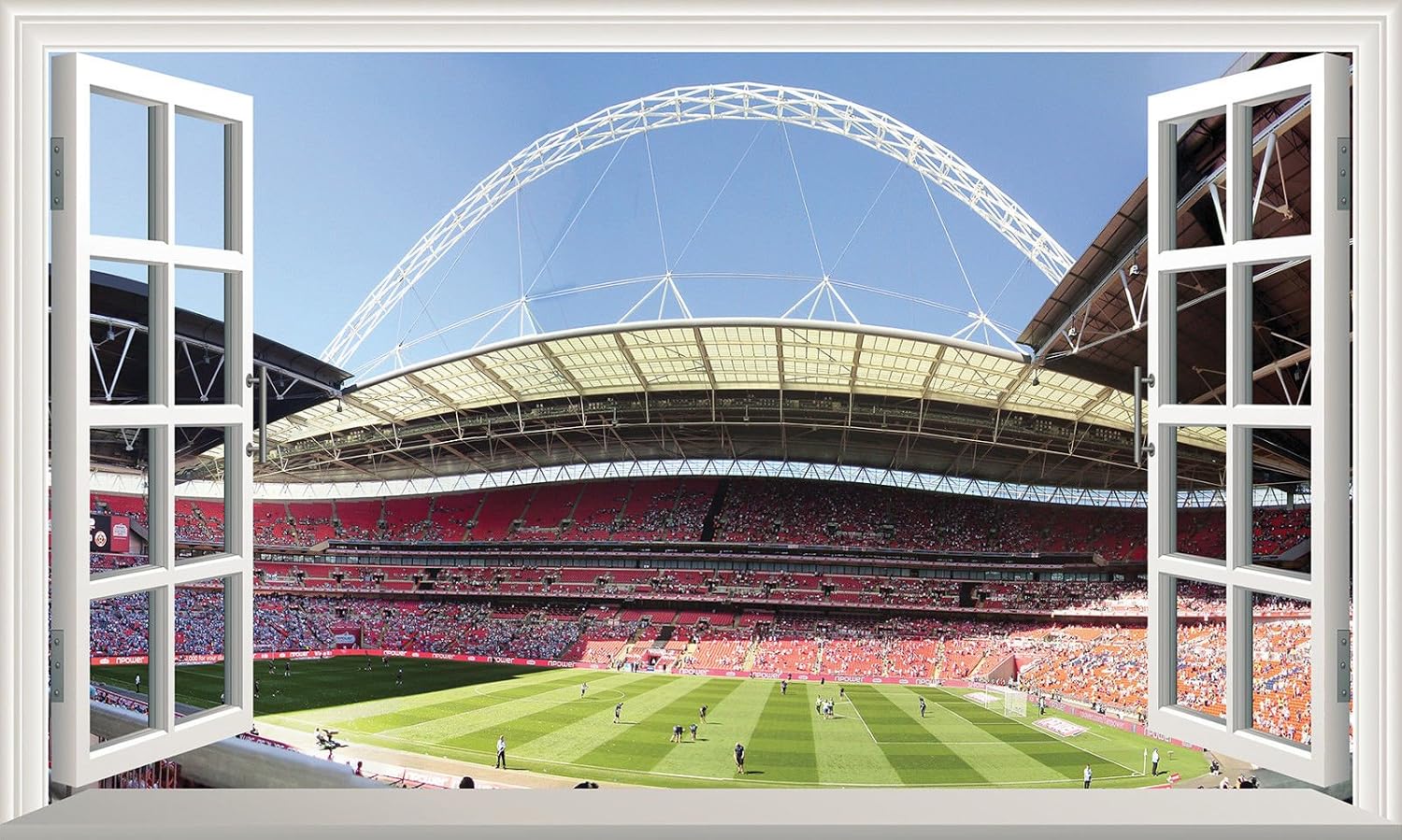 Wembley Football Stadium V102 3D Magic Window Wall Sticker Self ...