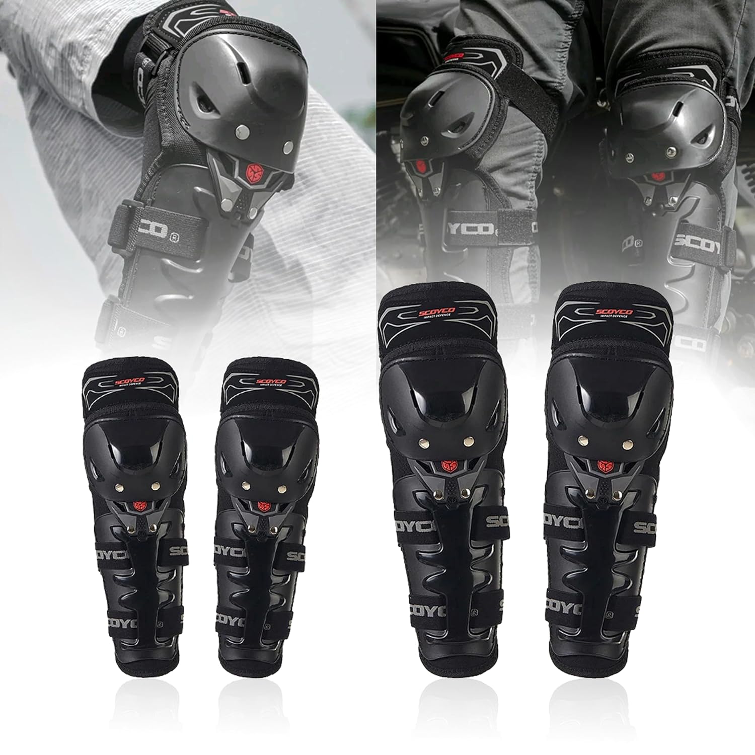 OBEROI'S TRADERS Bike Knee & Elbow Guards | Breathable & Adjustable ...