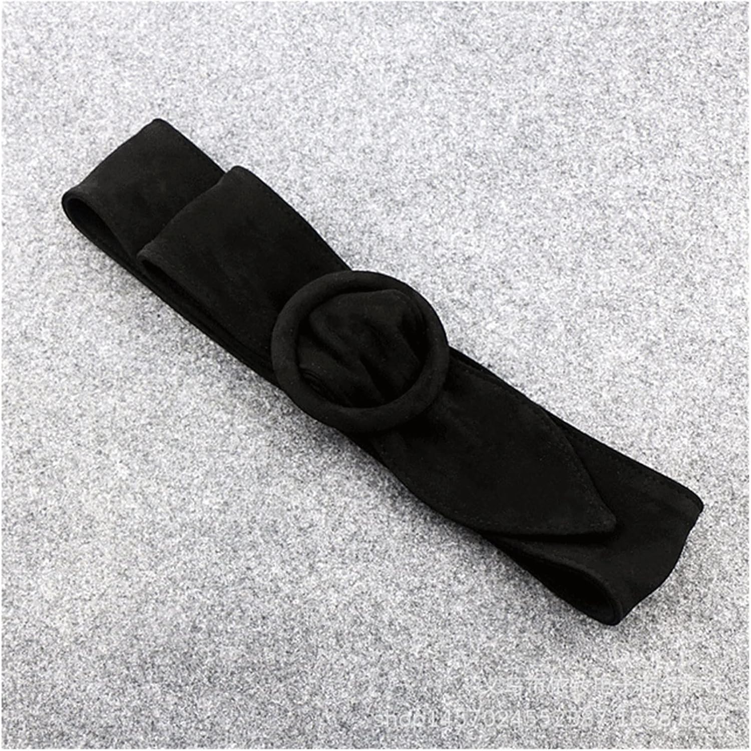 Amazon.com: TREXD Round Button Suede Flannel Belt Women's Soft Face ...