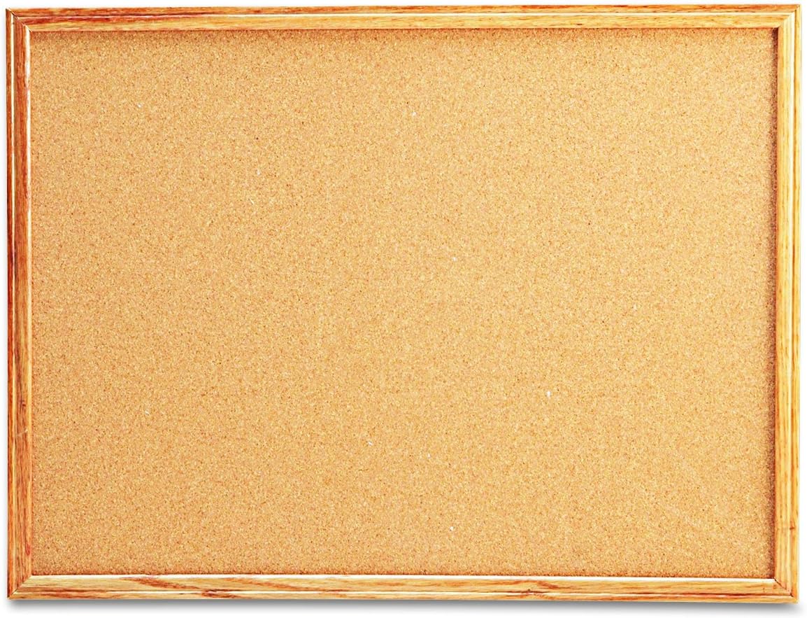 Amazon.com : Universal 43602 Cork Board with Oak Style Frame, 24 x 18 ...