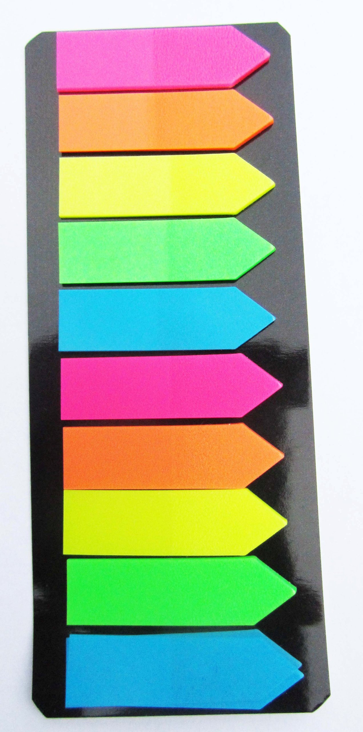 Arrow Shape 250 Sticky Adhesive Highlighter Transparent Film Index Tabs ...