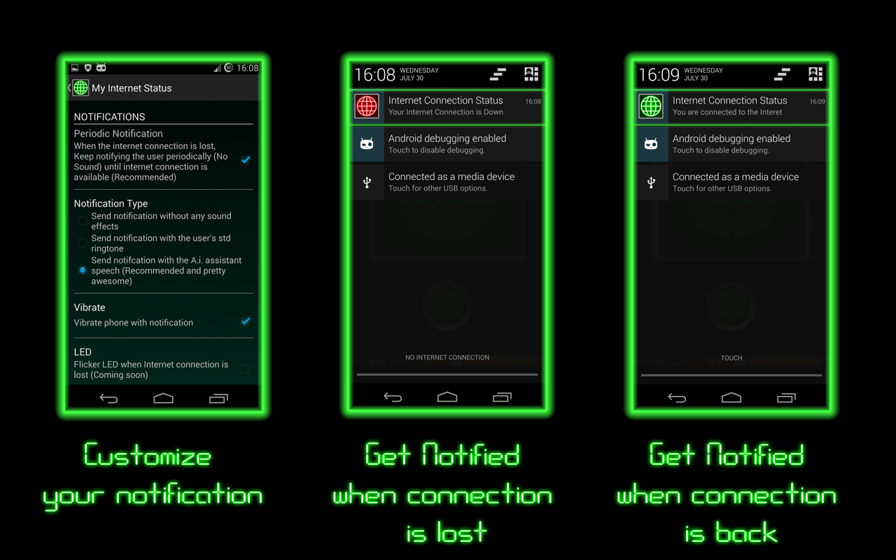 MISS - My Internet StatuS - App on Amazon Appstore
