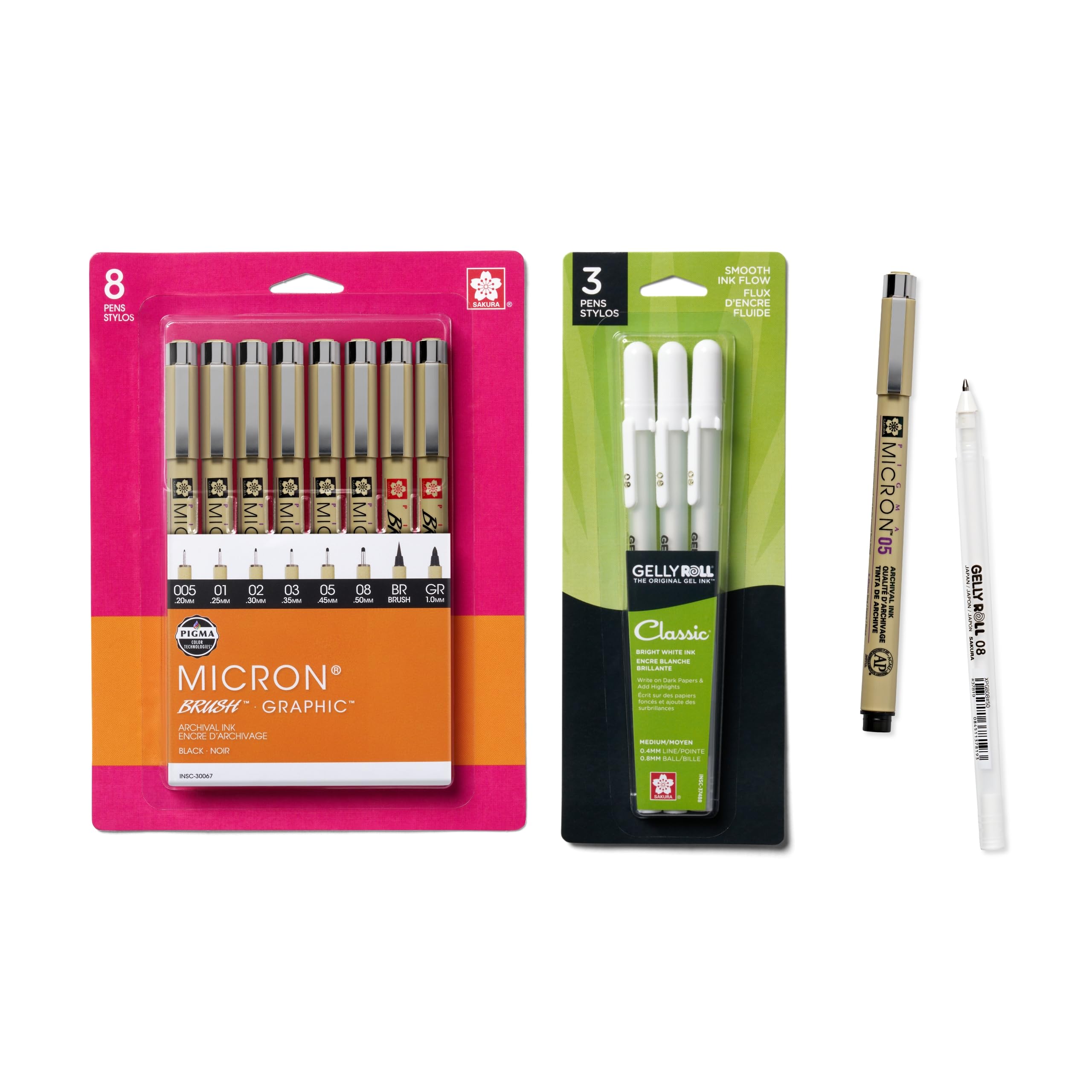 Micron Pens White Guangna Black Micro Pen Fineliner Ink Pens Drawing