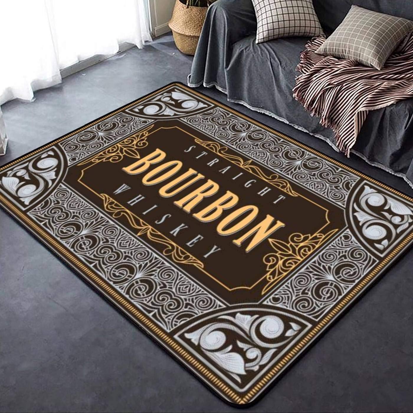 Amazon.com: Bourbon Whiskey Ornate Vintage Decorative Label Stock ...