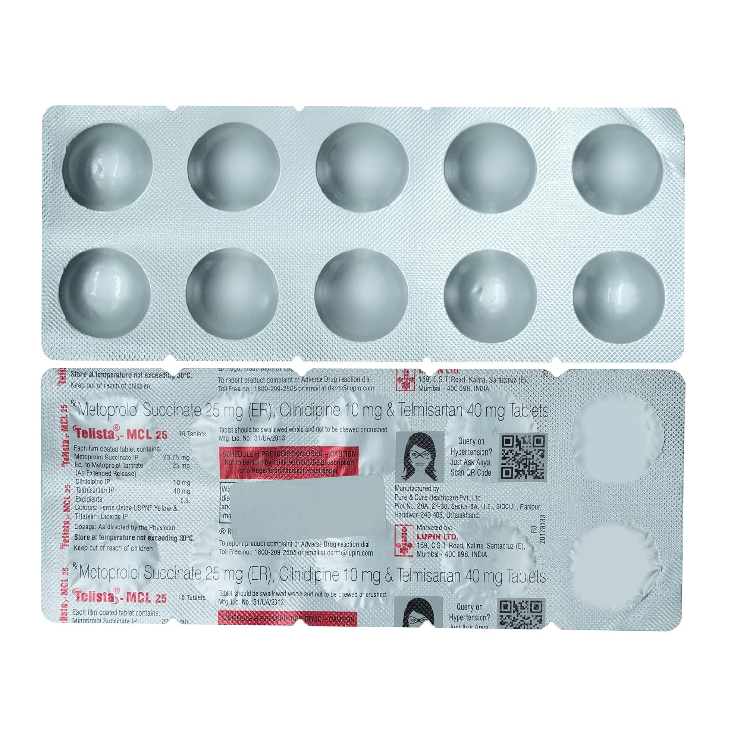 Telista - MCL 25 - Strip of 10 Tablets : Amazon.in: Health & Personal Care