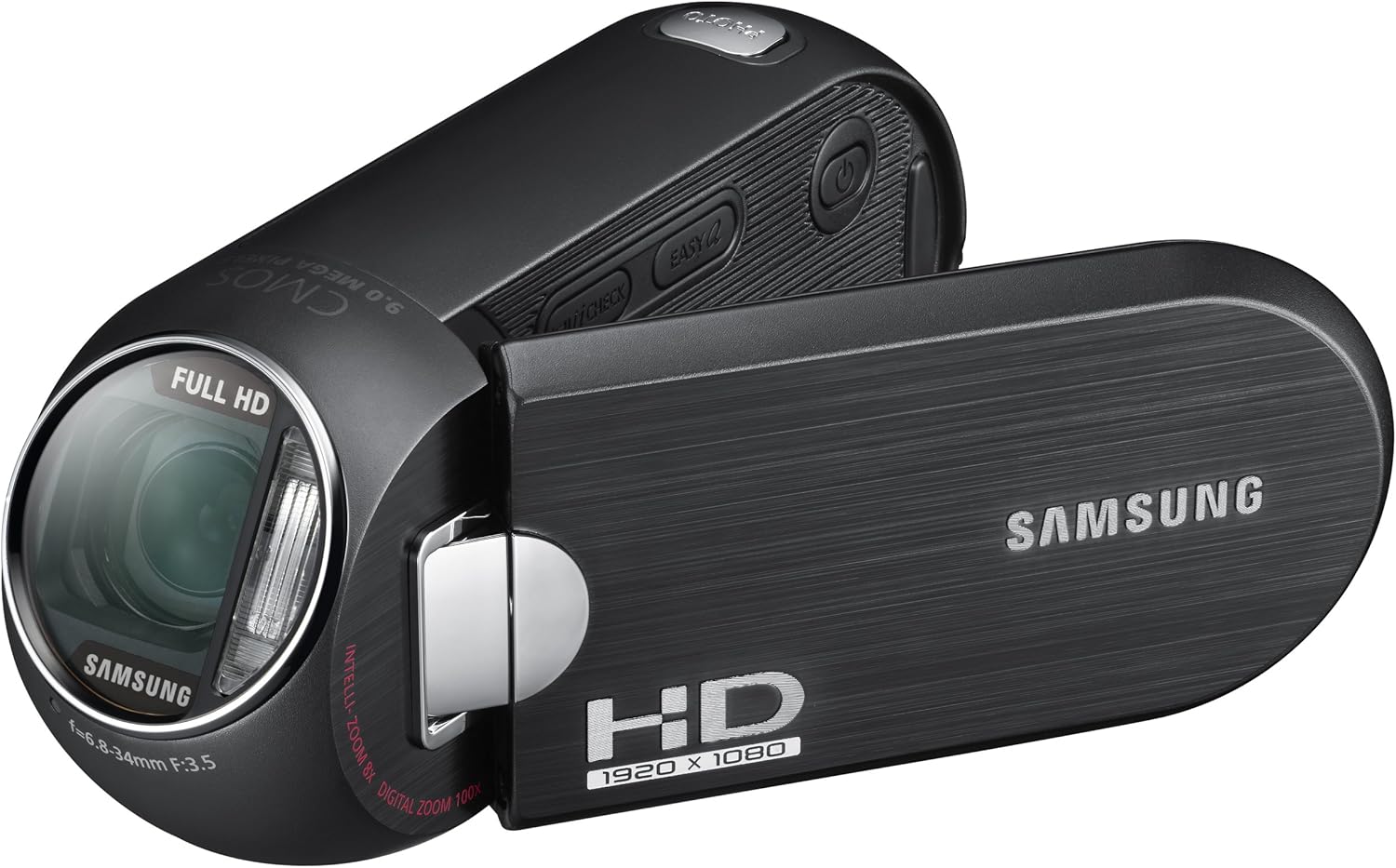 Samsung HMX-R10 HD Flash Memory Camcorder with 5x Optical Zoom (Black ...