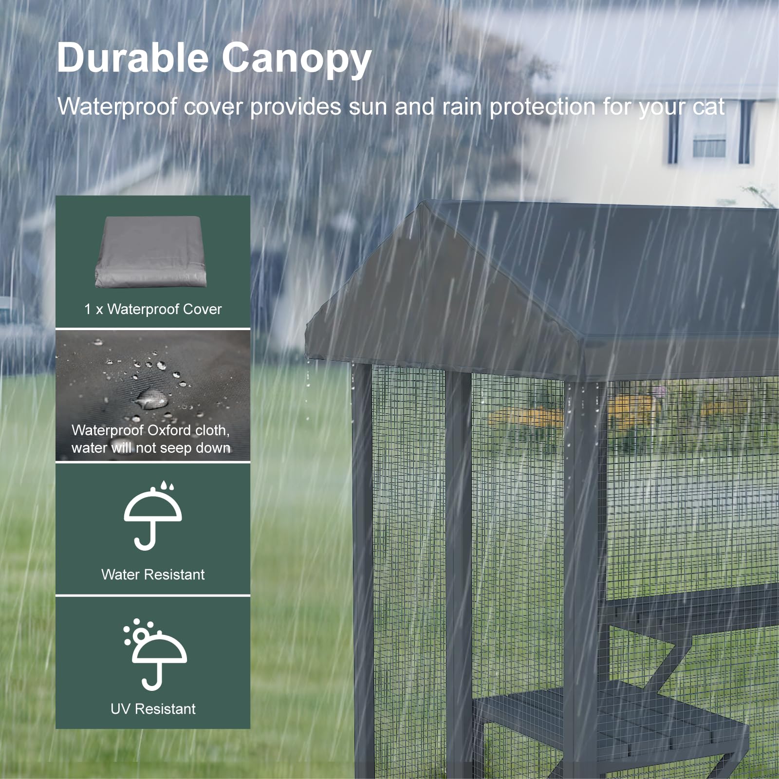 Snapklik.com : TIMHAKA Catio Outdoor Cat Enclosure, Large Cat House For ...