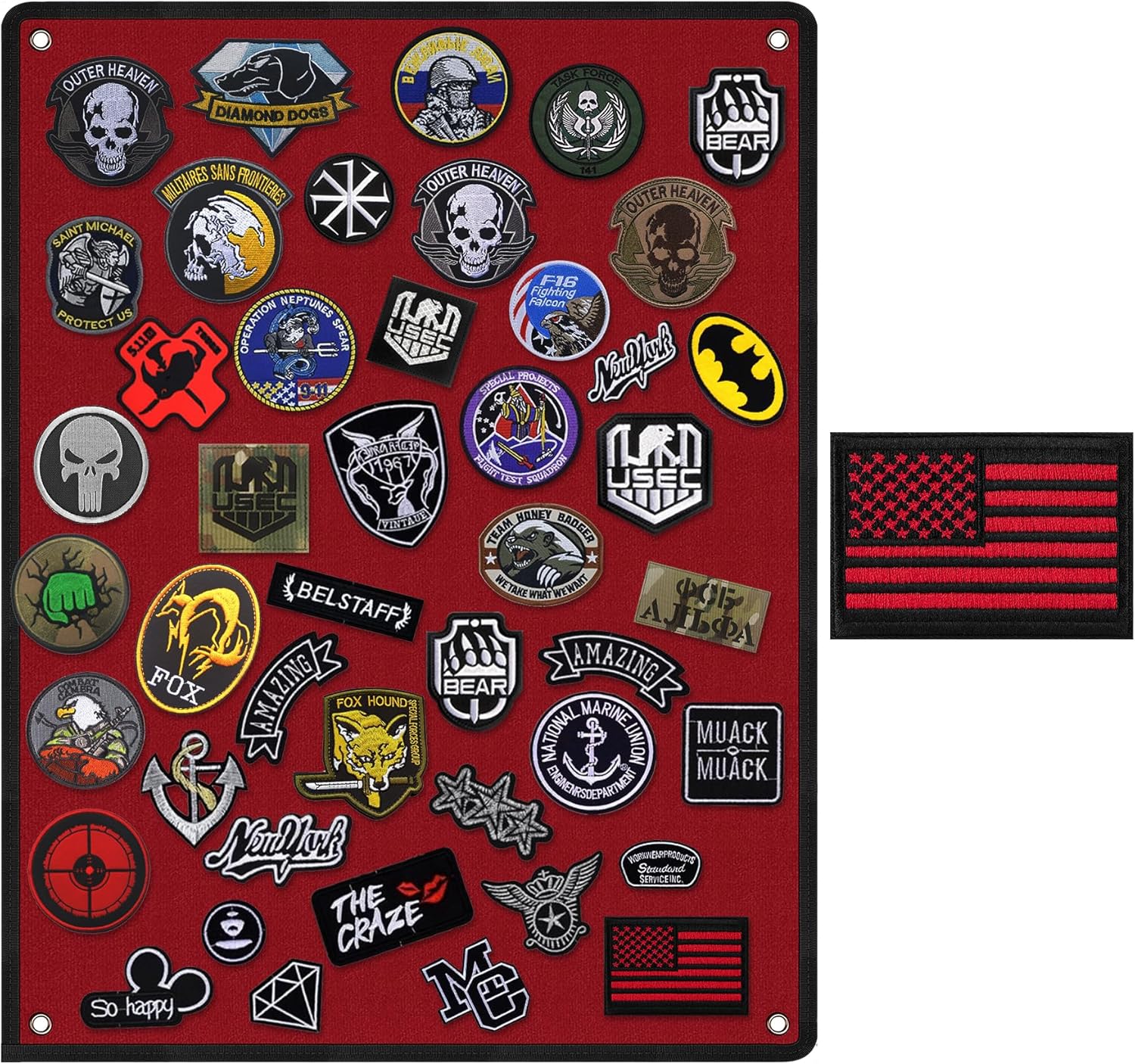 Amazon.com: bvya Tactical Board Patch Organizer Holder Display with ...