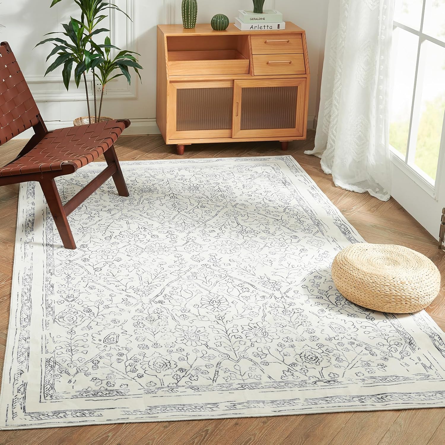Amazon.com: jinchan Area Rug 4x6 Rug Washable Boho Bedroom Rug Indoor ...