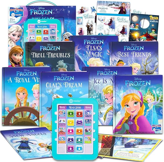 Amazon.com: Disney Frozen Me Reader Electronic Reader 8 Book Bundle - 8 ...