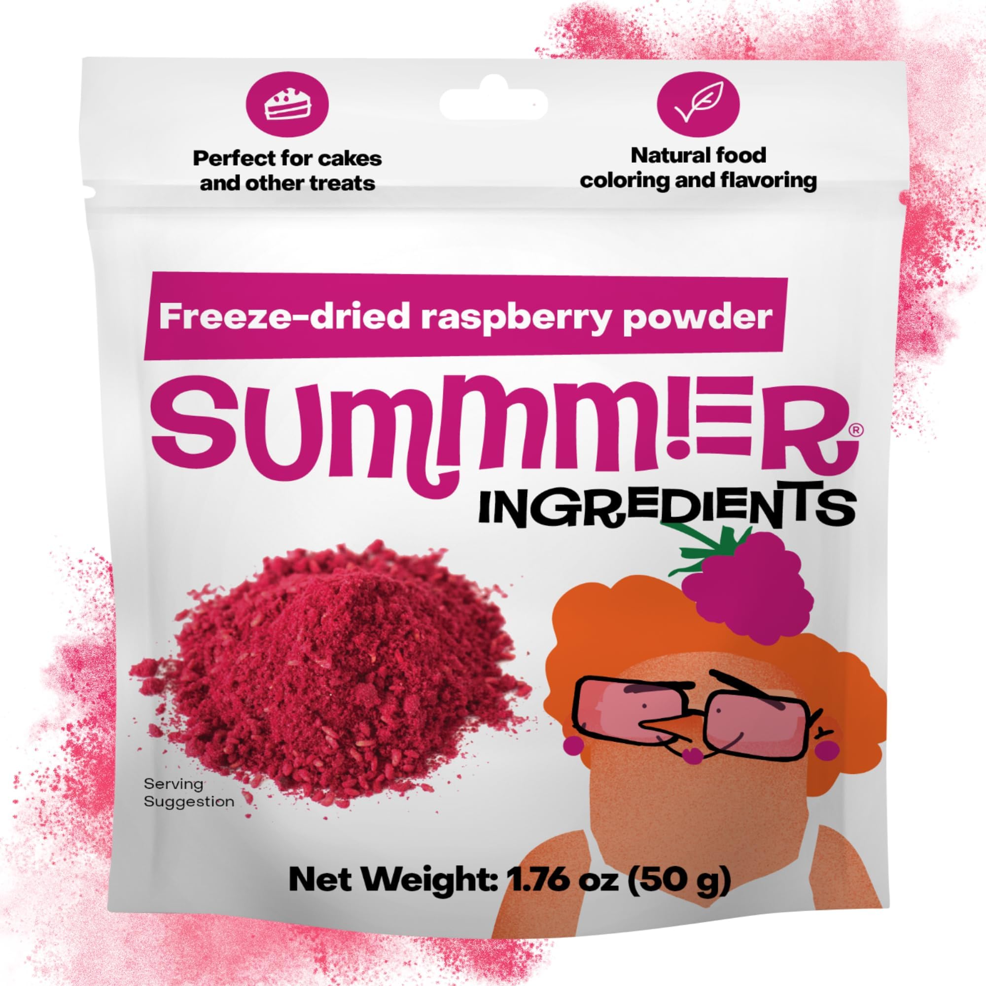 Amazon.com: Freeze Dried Raspberry Powder For Baking (1.76 Oz) No Sugar ...