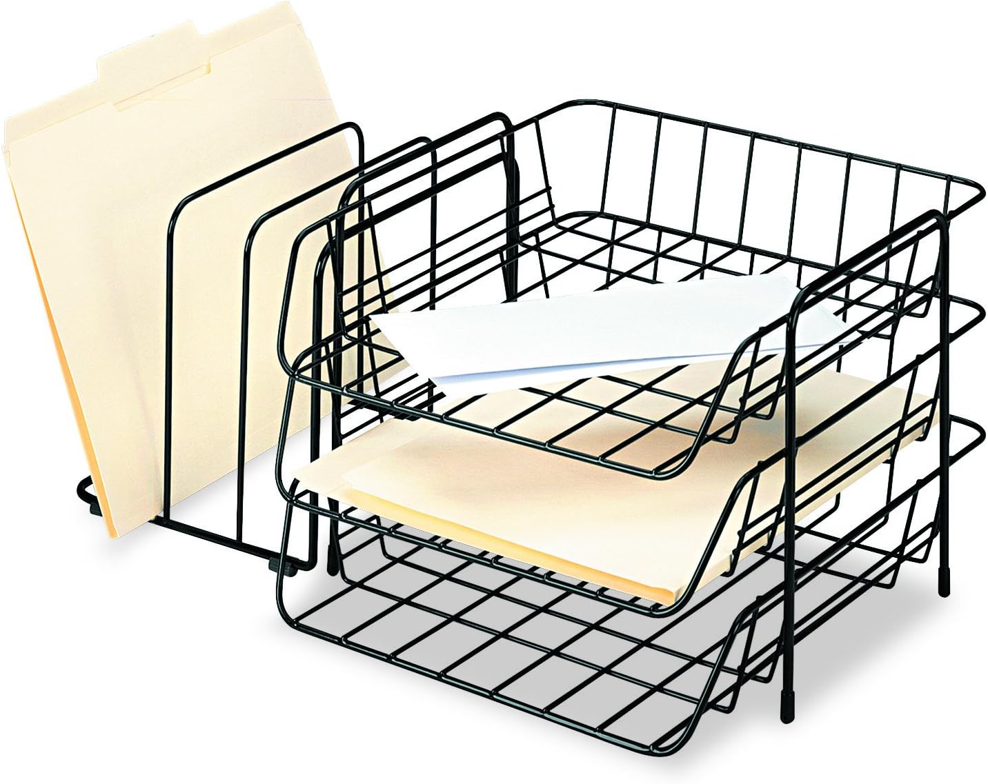 Amazon.com : Fellowes Fellowes Front Loading Triple Tray w/Sorter ...