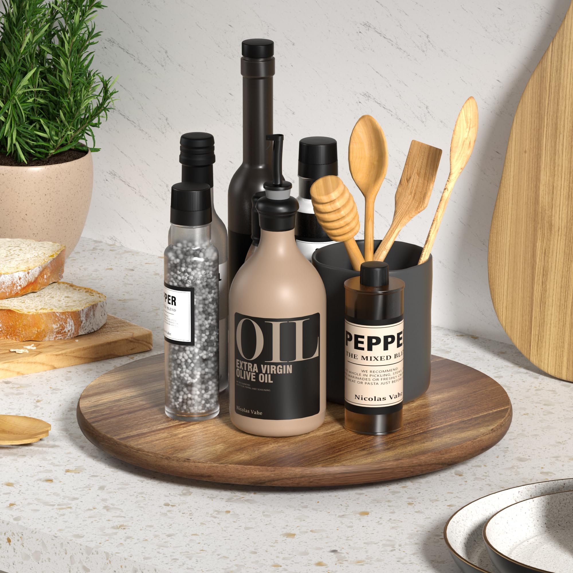 Amazon.com - i-lan 16 Inch Mother of Pearl Lazy Susan Turnable ...