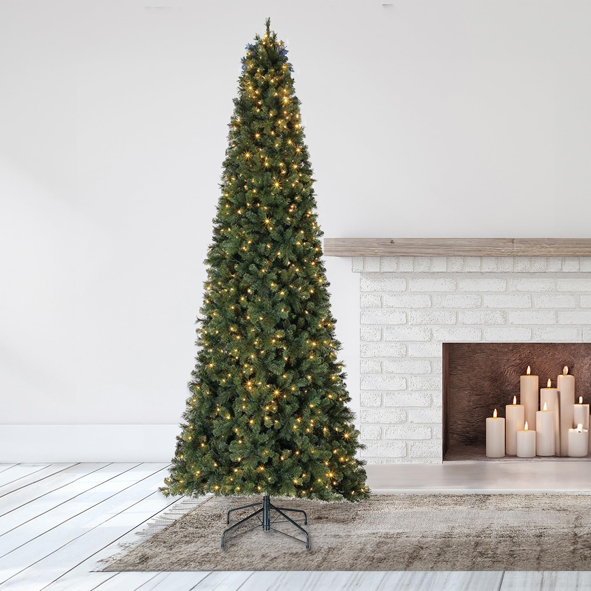 12 Foot Pre Lit Led Christmas Tree Earthflora's 5 Ft., 7.5 Ft., 9 Ft.,