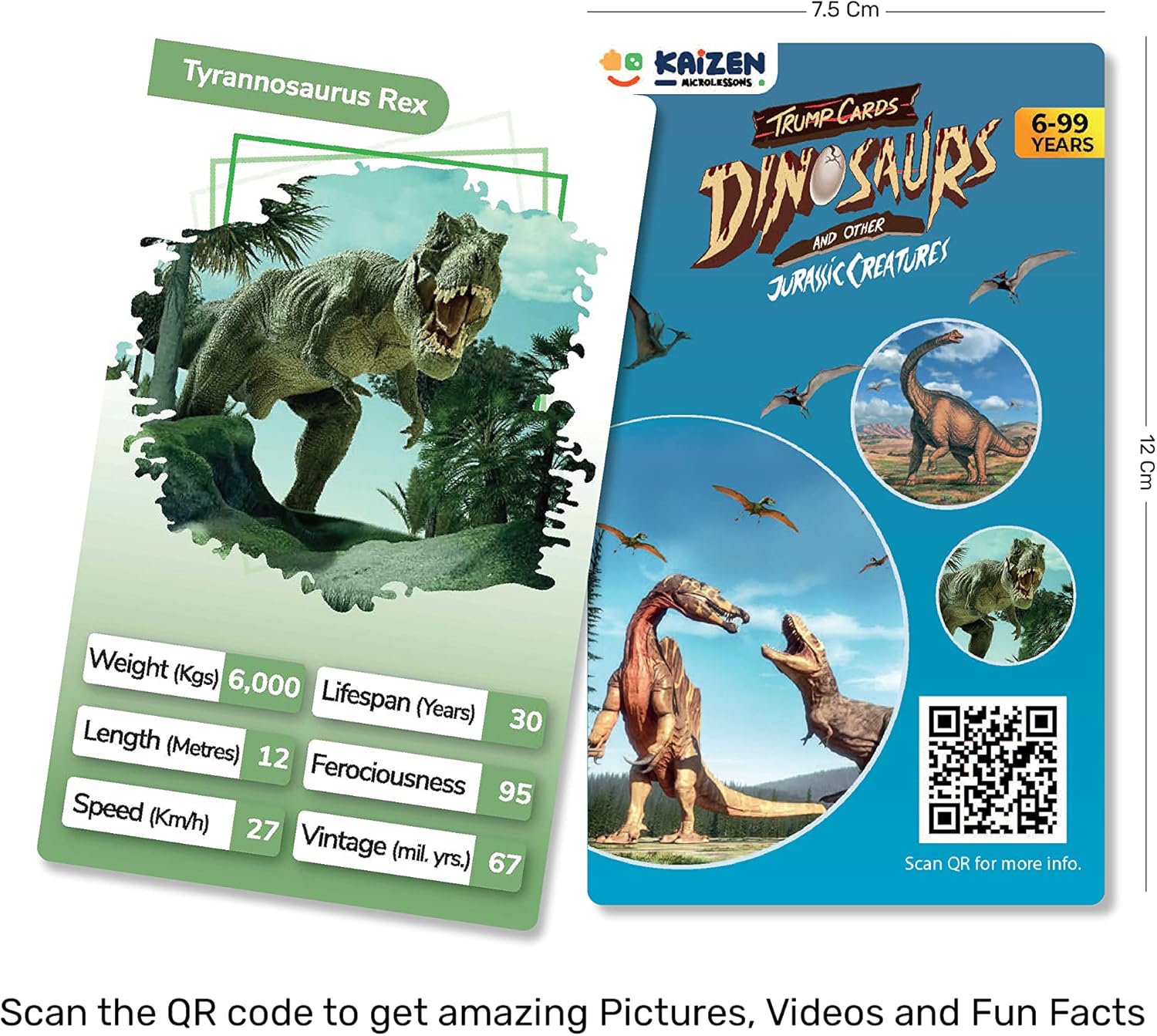 Dinosaurs Smart Trump Cards – Fun and Engaging Trump Cards Toy for Kids ...