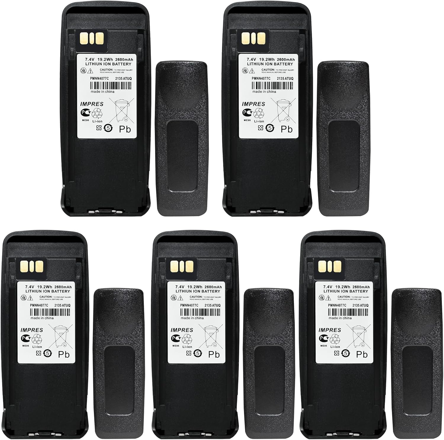 Amazon.com: Teseko 5 Pack PMNN4077C PMNN4066A 2600mAh Li-ion Battery ...