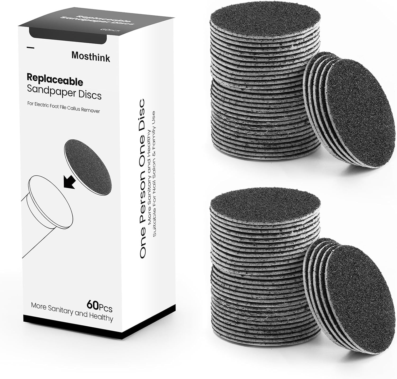 Amazon.com : 120pcs Replacement Sandpaper Refill Discs for Electric ...