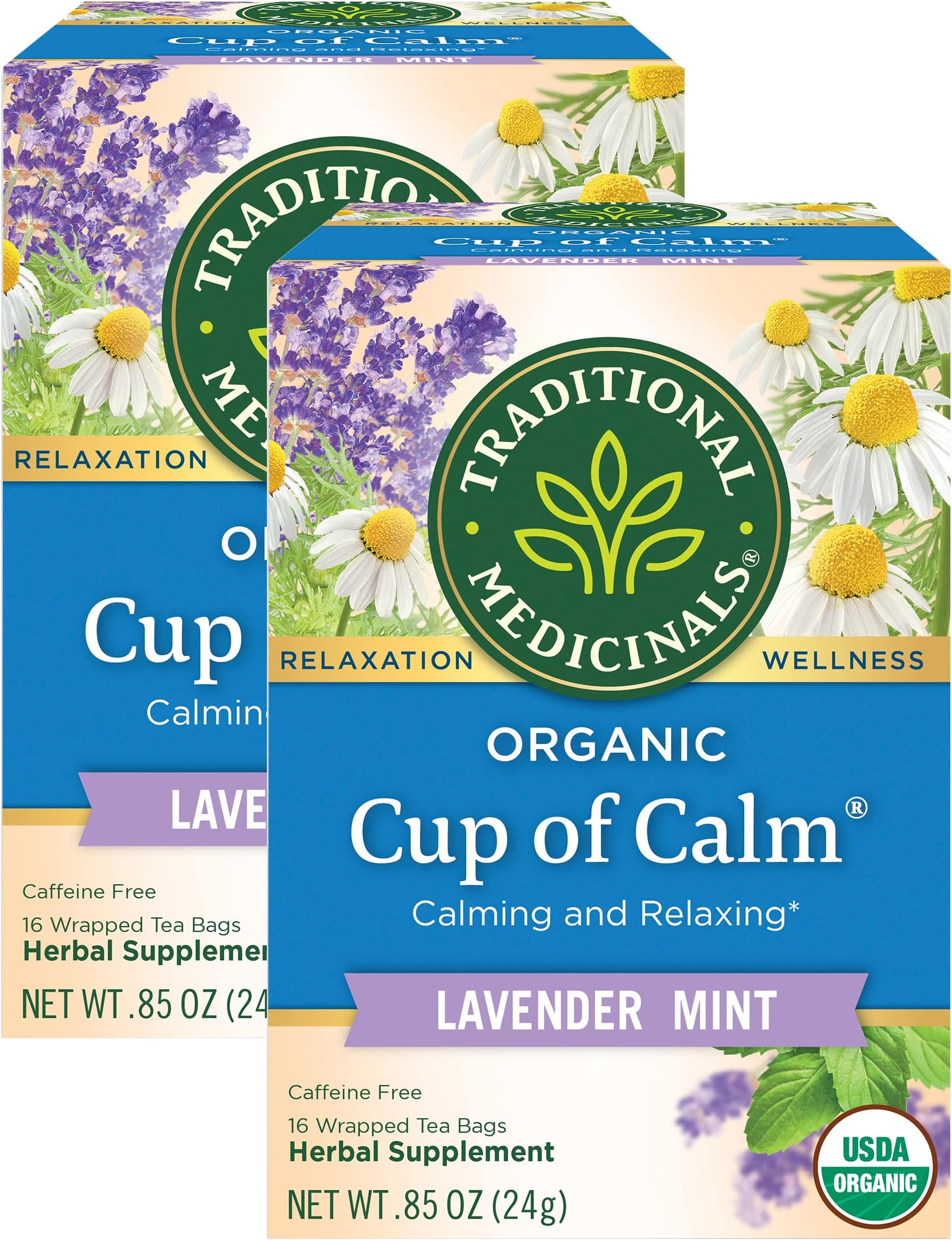 Amazon.com : Traditional Medicinals Tea, Organic Cup of Calm, Calming ...