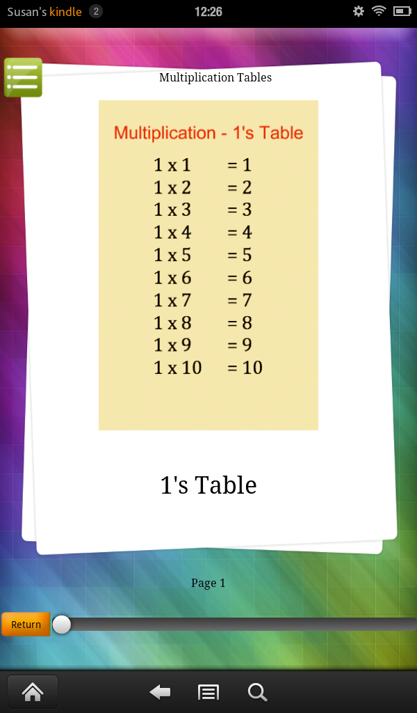 Math Tables - App on Amazon Appstore