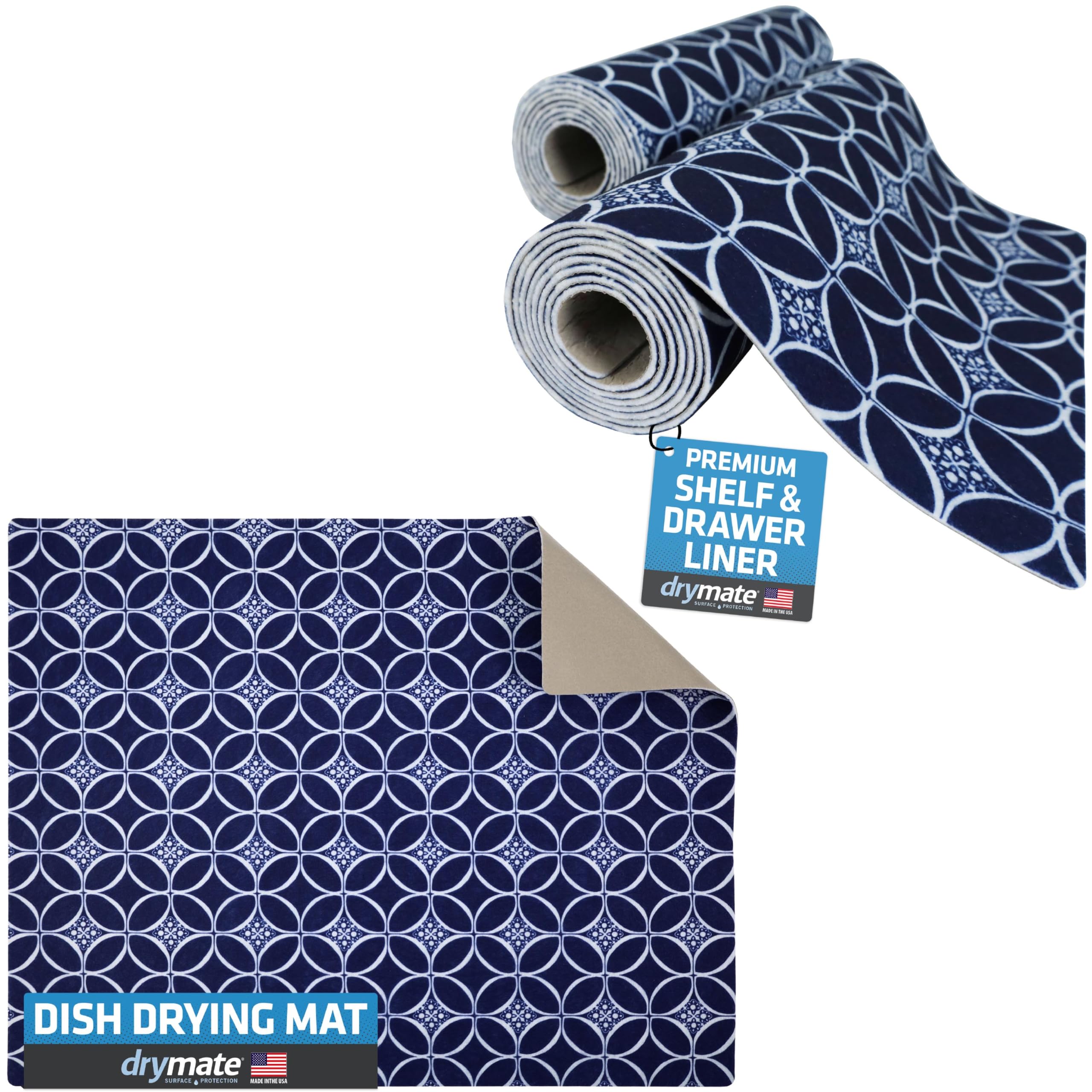 Amazon.com - Drymate Shelf & Drawer Liners and XL Dish Drying Mat ...