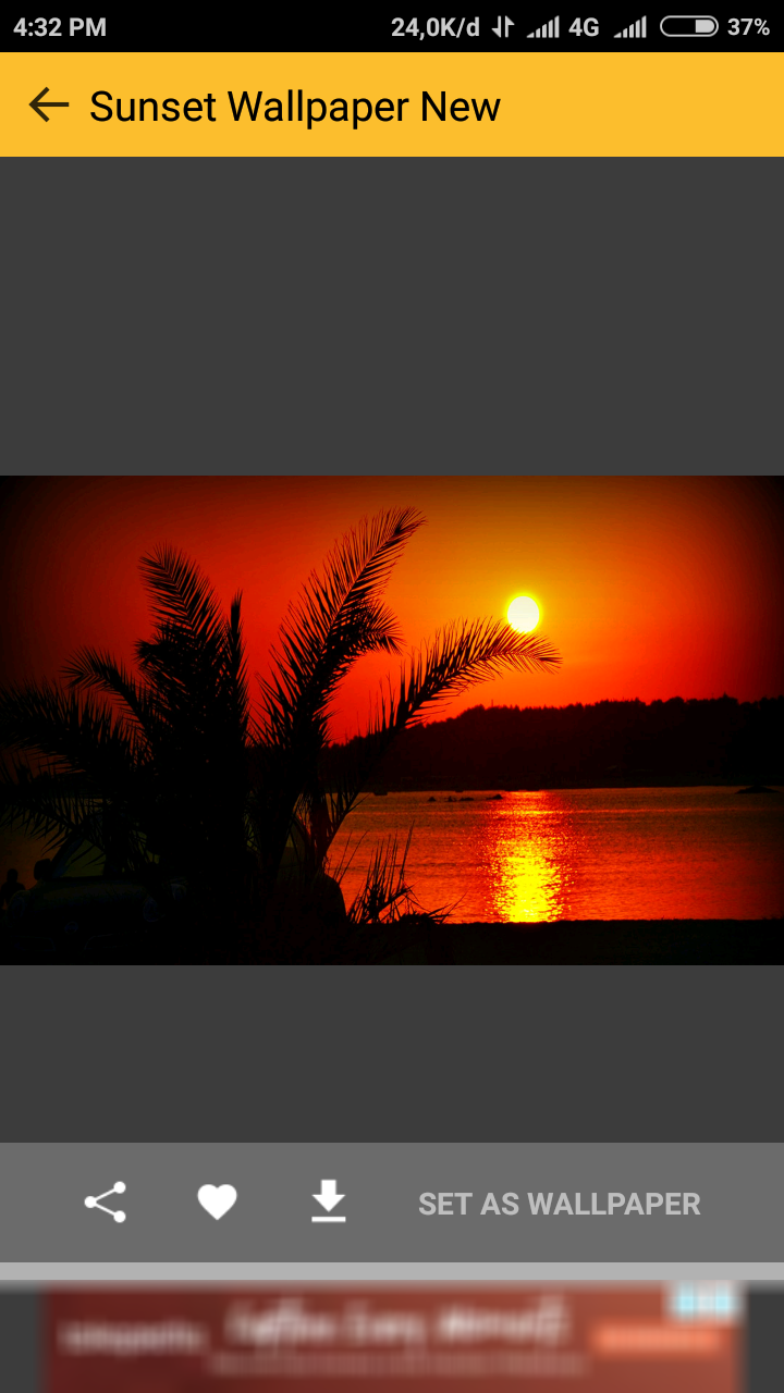 Sunsets Wallpaper Beautiful Mountain & Boat Sunset Scenery Digitally