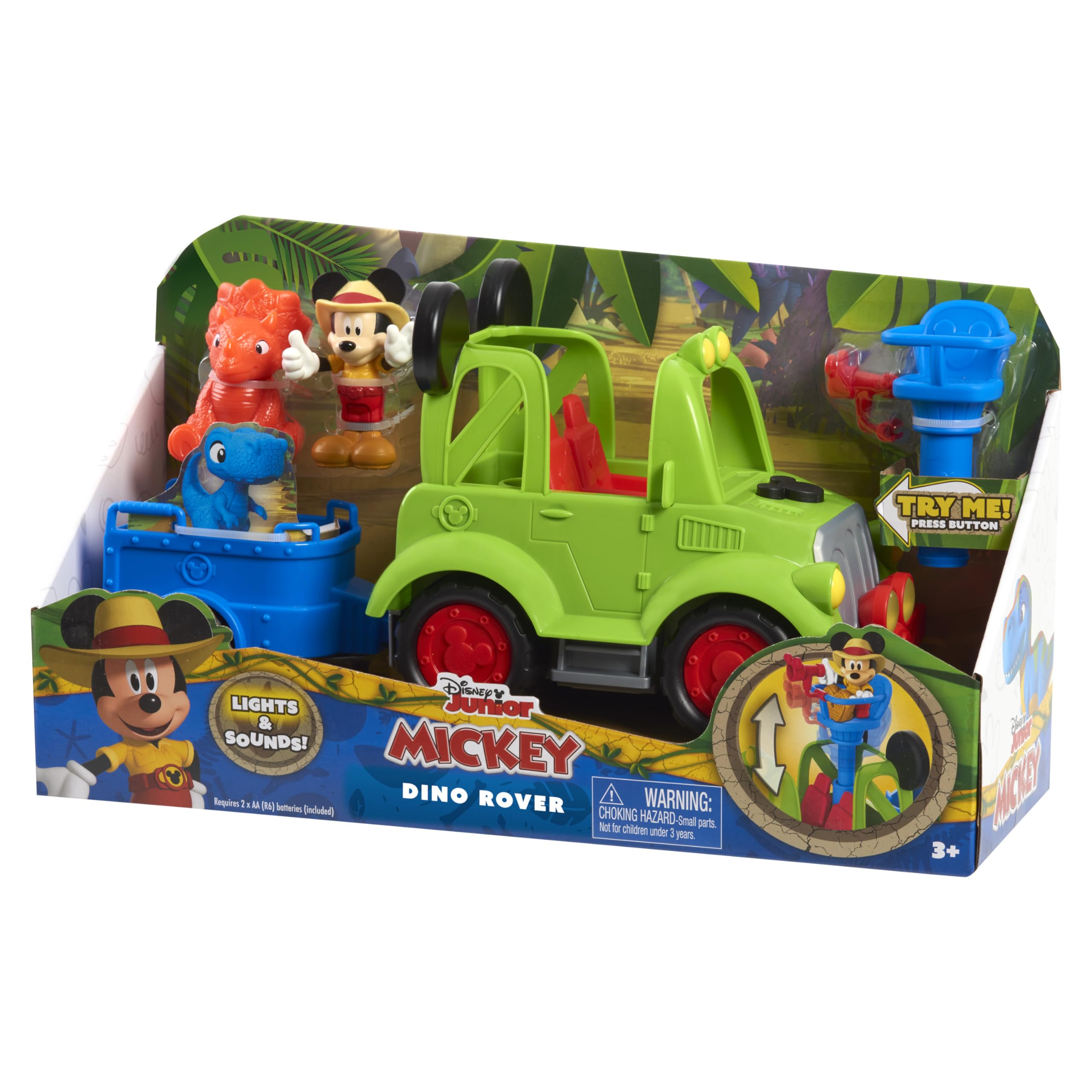 Snapklik.com : Disney Junior Mickey Mouse Funhouse Dino Rover 6-piece ...