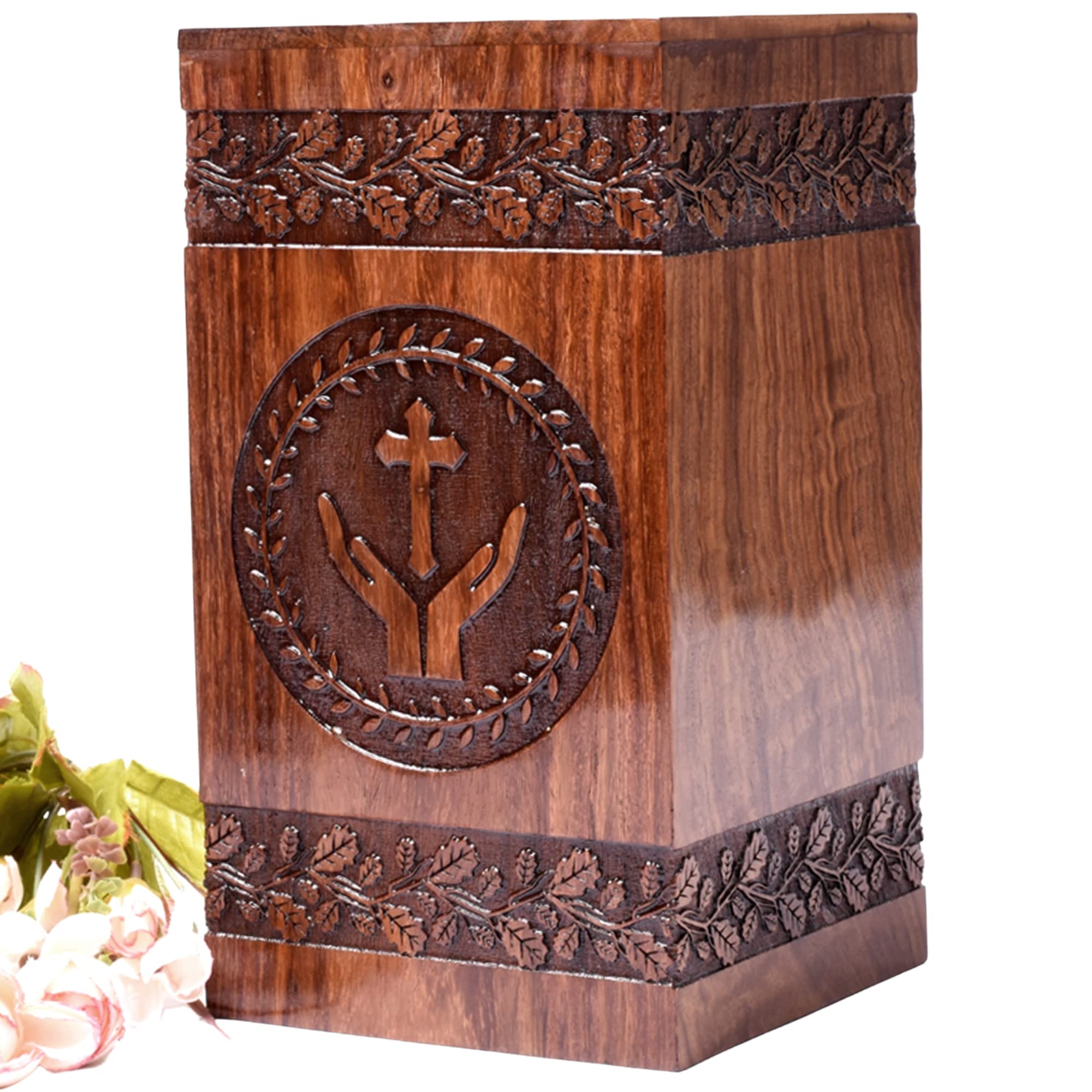 Amazon.com: Tamanna crafts Rosewood Urn for Human Ashes - Tree of Life ...